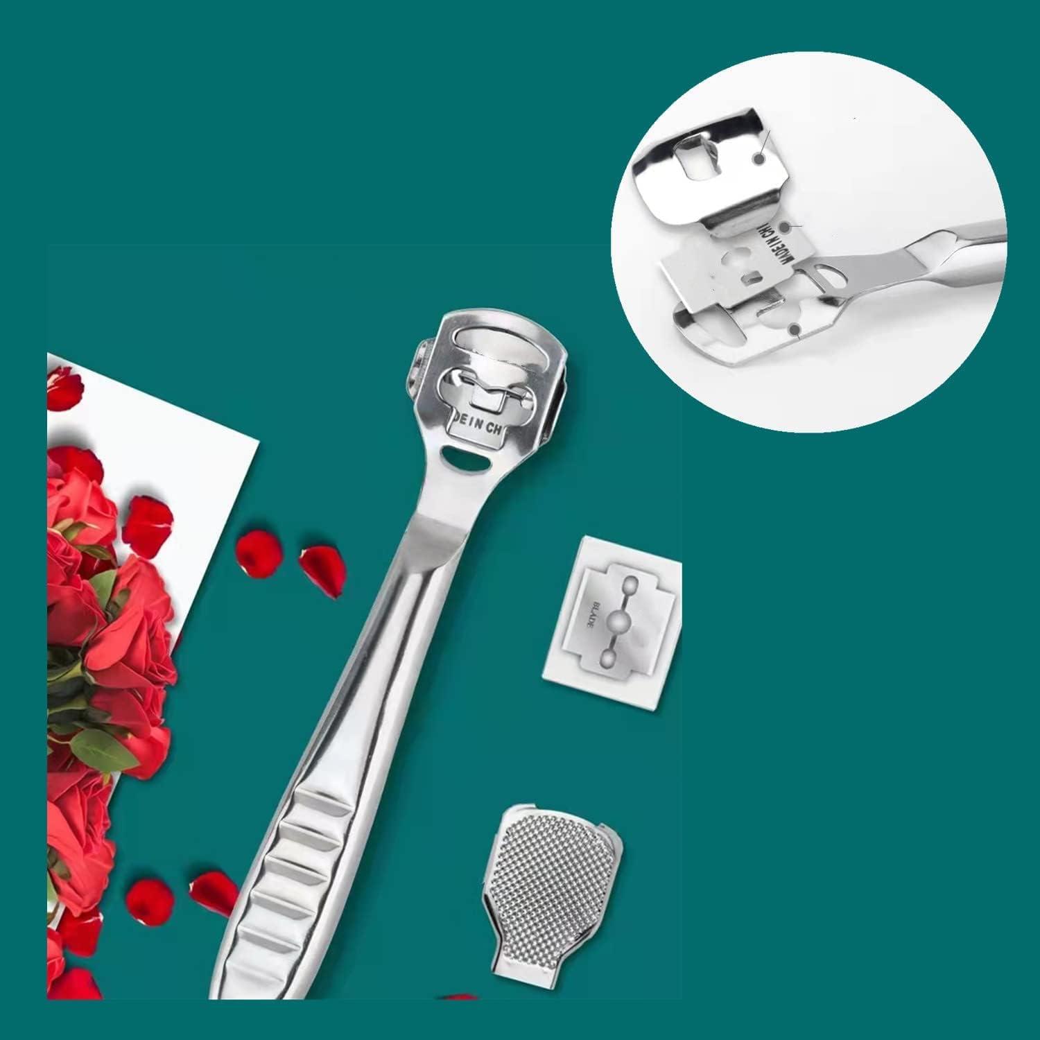 Premium Stainless Steel Foot Scraper Set - Pedicure Tools for Dead Skin ...