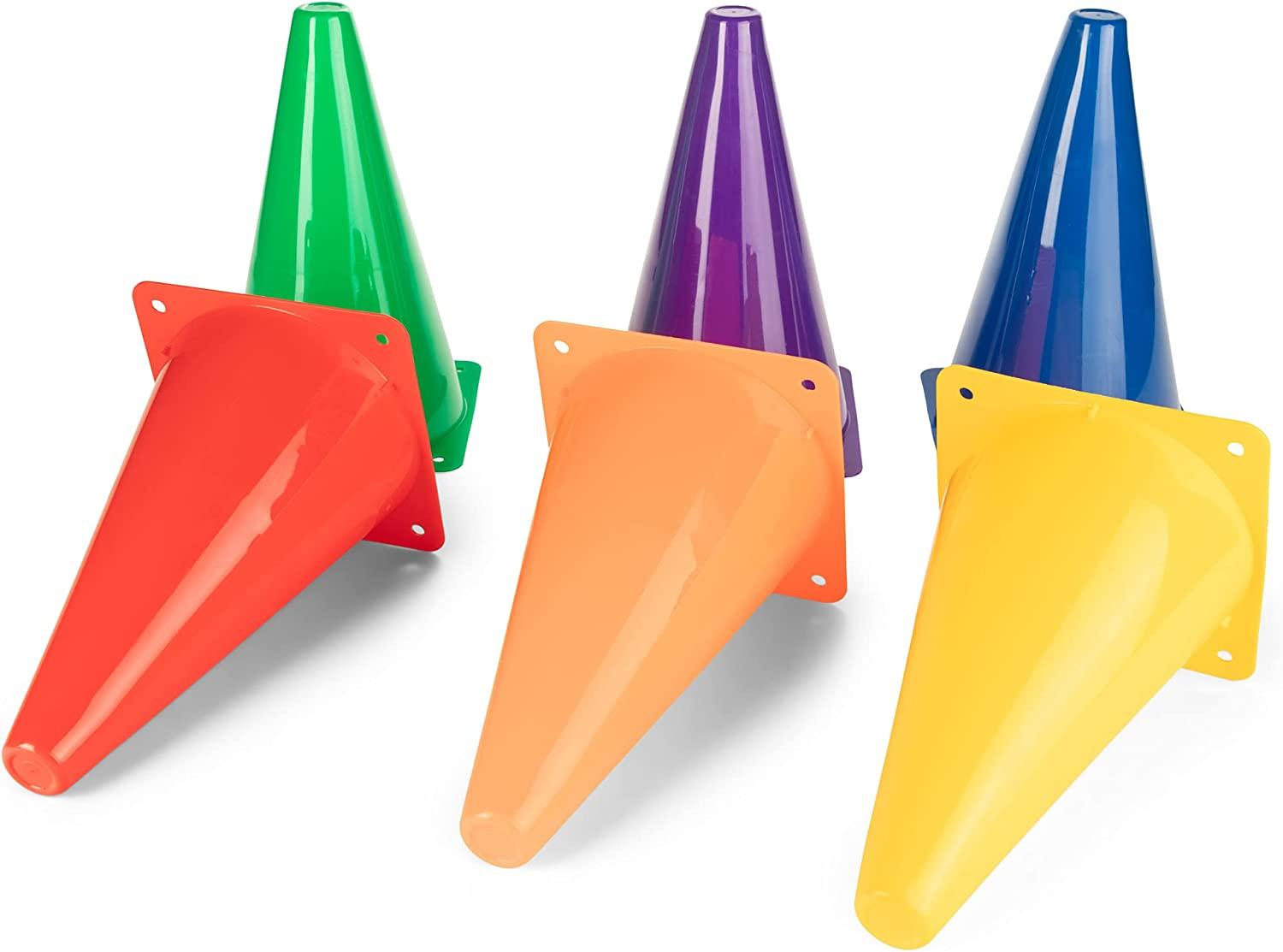 Champion Sports Office TC9SET Field Marker Cone Red/Orange/Yellow/Green ...
