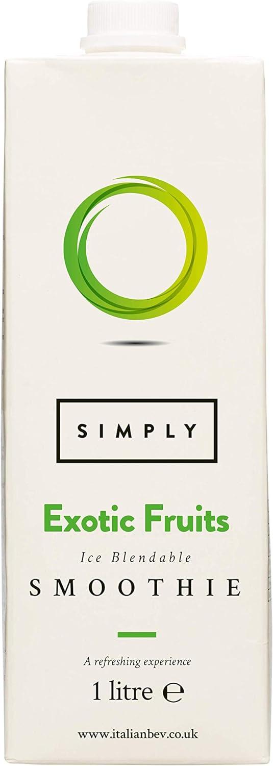 Exotic Fruits Vegan Smoothie Mix - Real Fruit Puree Concentrate (1L ...