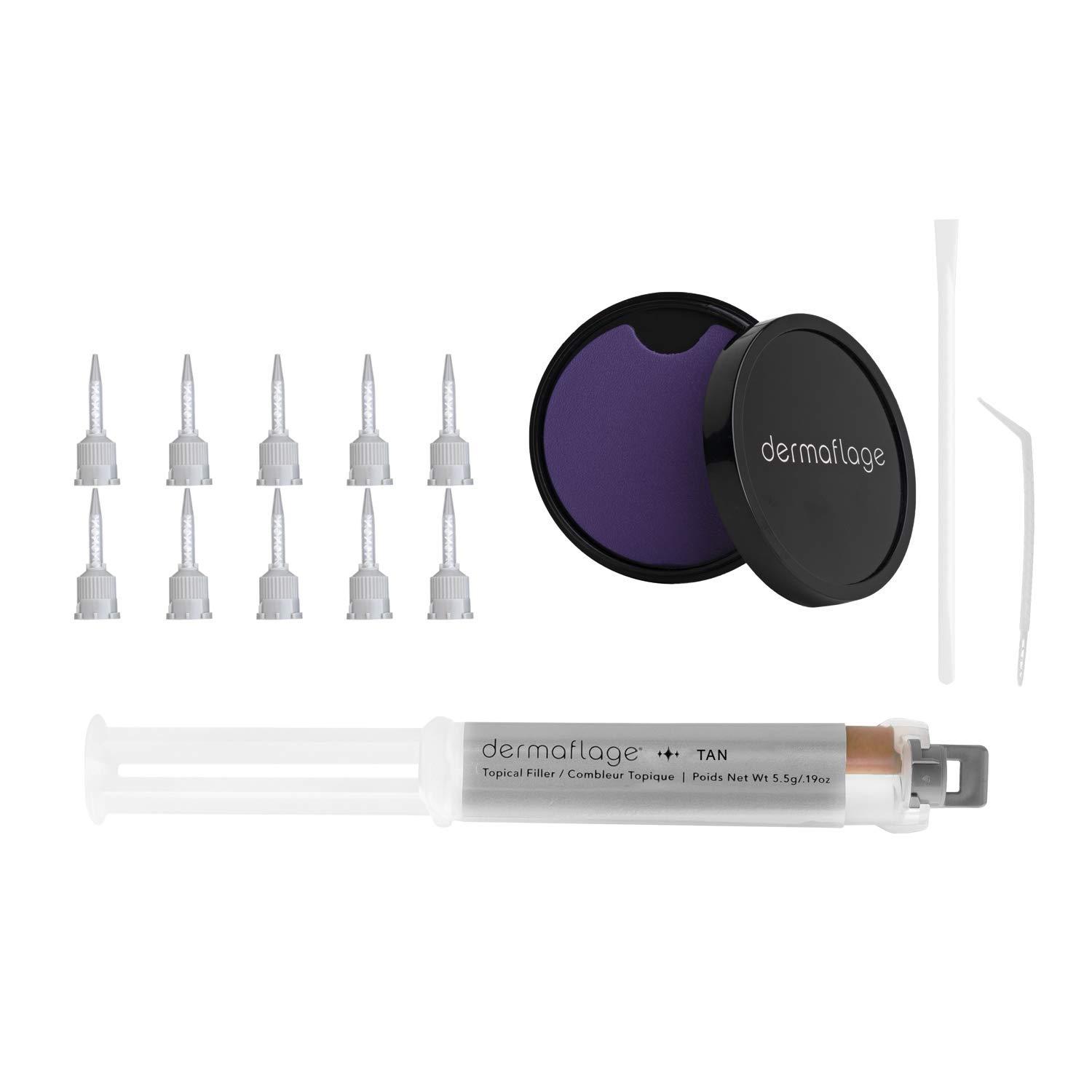 Dermaflage Scar Filler Kit - Waterproof Concealer for Acne & Ice Pick ...