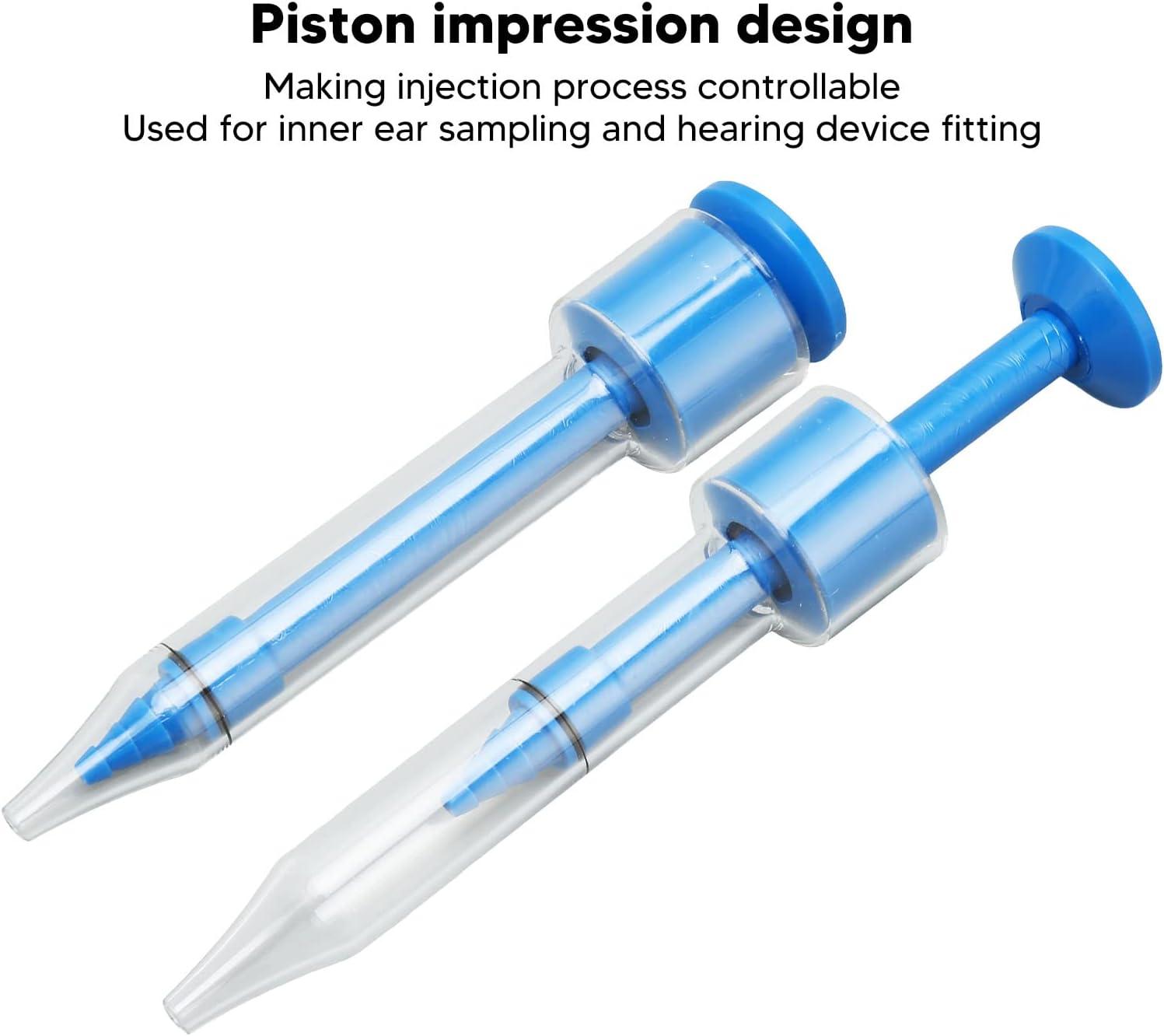 Earmold Syringe Refillable - Blue | Ear Impression Sampling Tool for ...