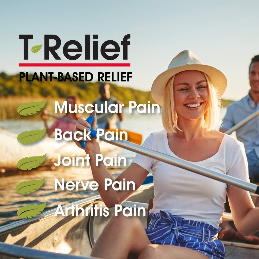 T-Relief Pain Relief Cream 4 oz - Fast-Acting Natural Relief (1 Pack ...