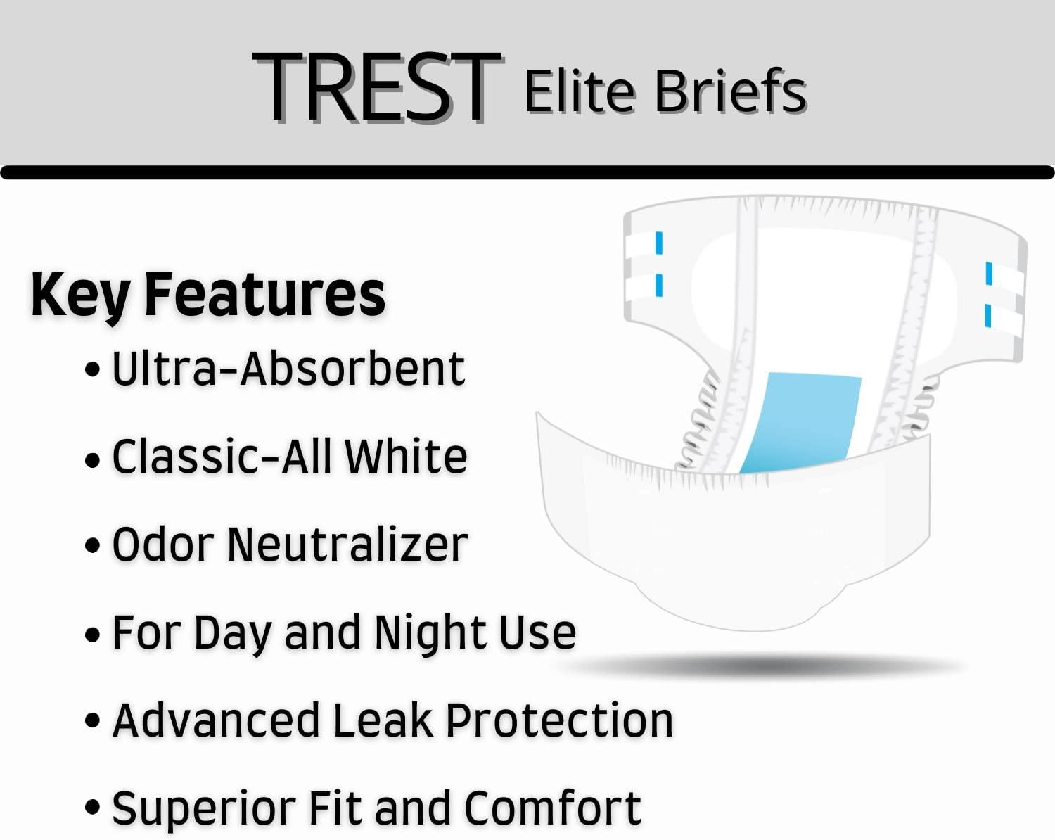 TREST Elite Briefs (Large) - Pack of 10 | Size Large Briefs for Maximum ...