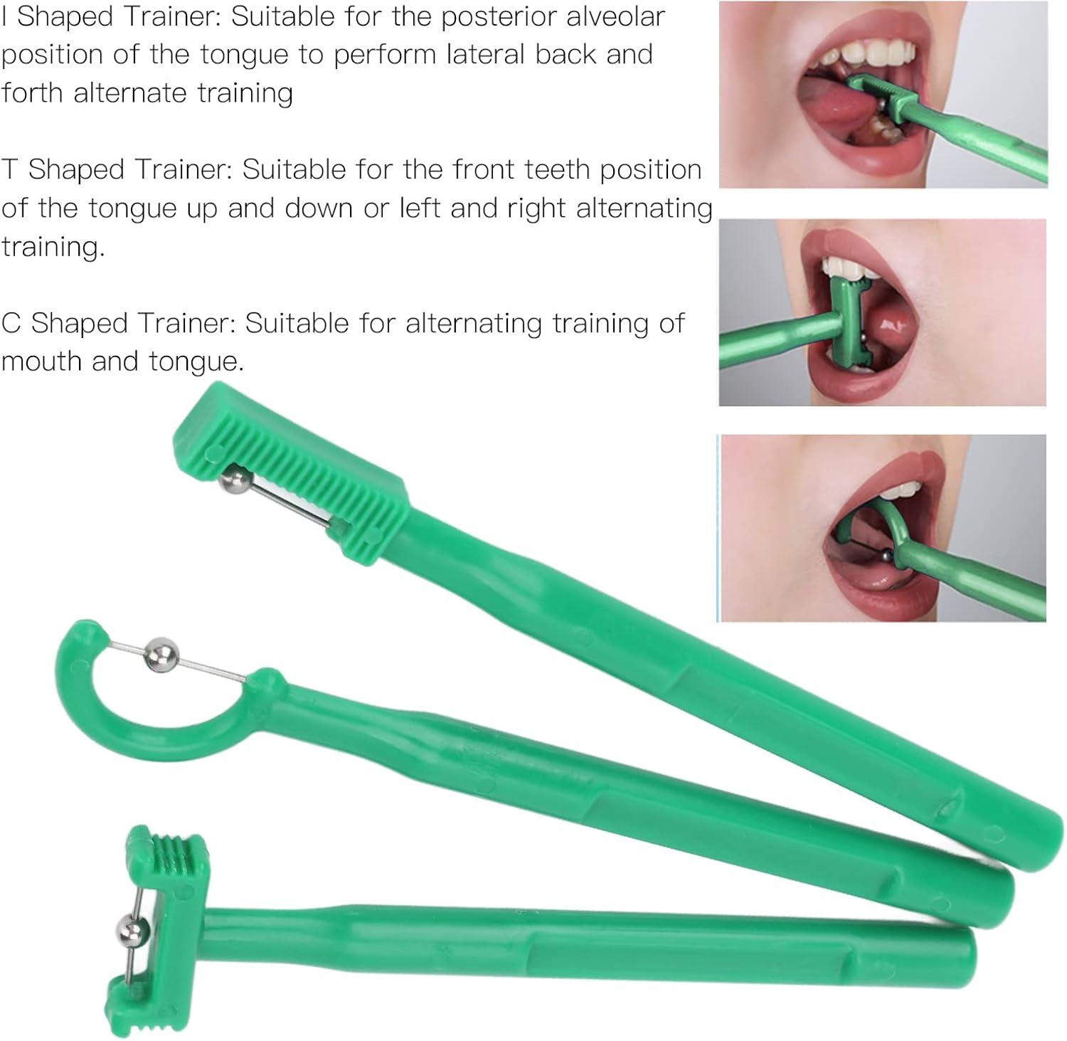 Pack of 3 Tongue Tip Exercises - Speech Training Device for Kids ...