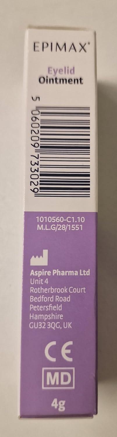 Epimax Eyelid Ointment-A Soothing moisturiser to Help Relieve eyelids That are Dry Itchy red and ...