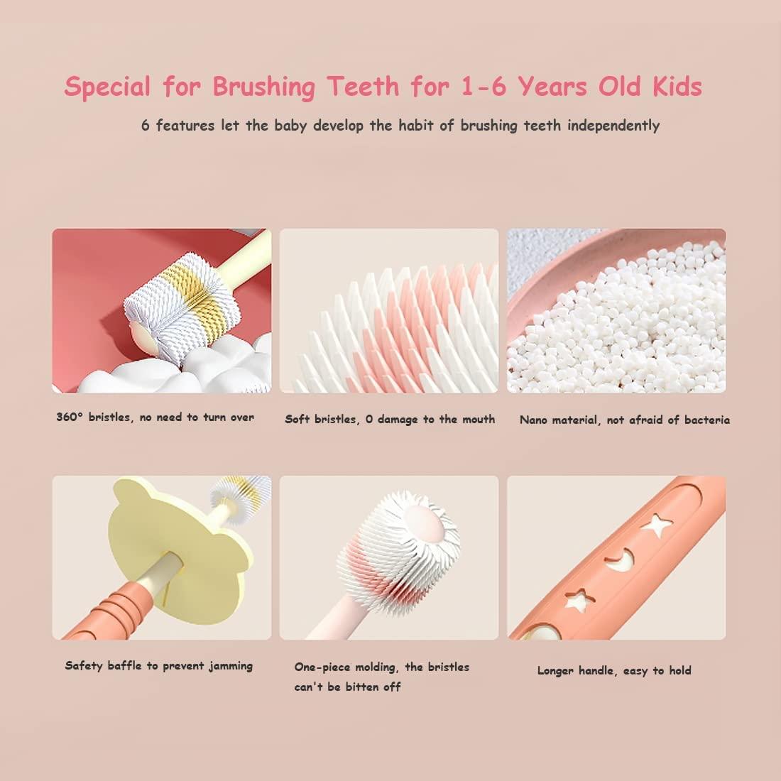 Baby 360Toothbrush Kids Toothbrush - Soft Nanometre Materials - Ages 1 ...