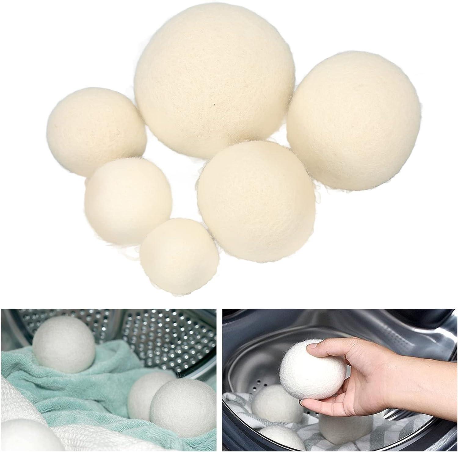 Felt Balls-6 Wool Drying Balls Dryer Balls Laundry Balls Static ...