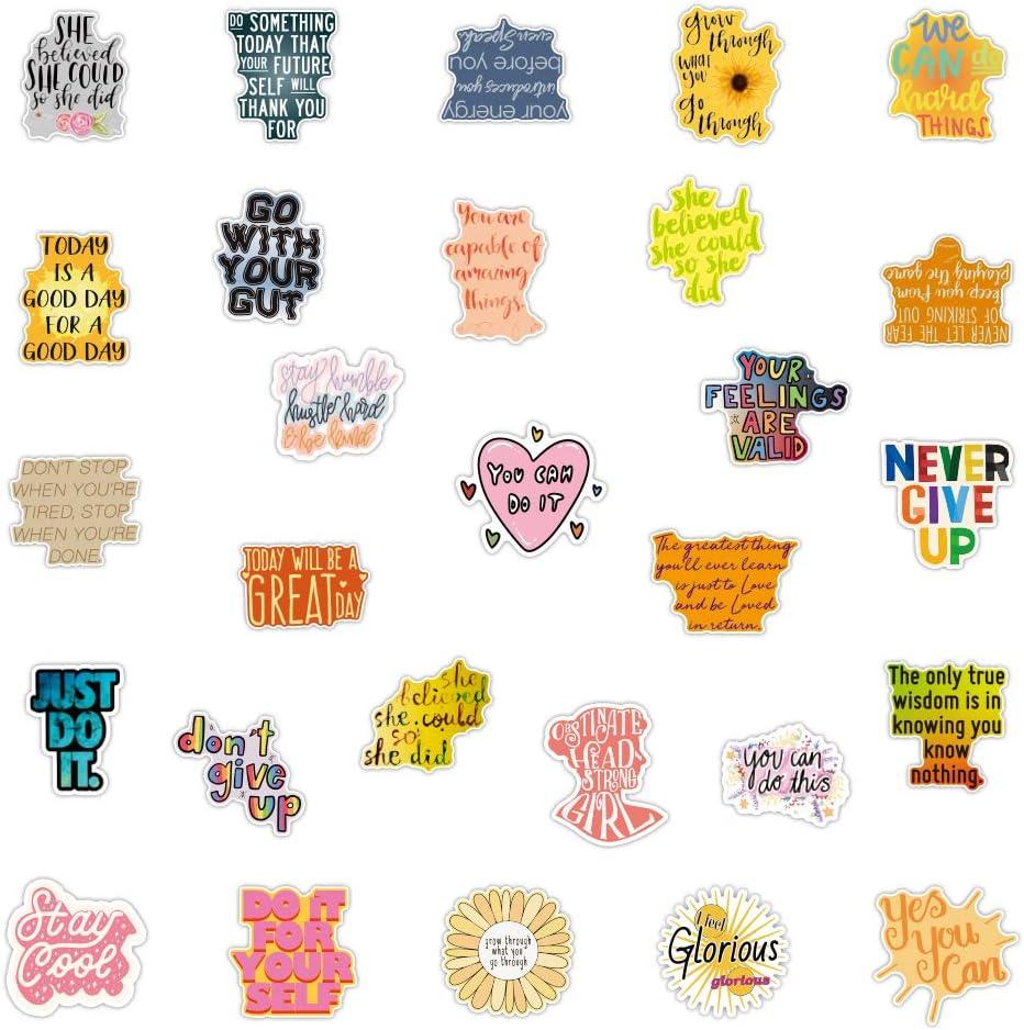 Reward Motivational Sticker Pack of 50 Inspirational Quote Stickers ...