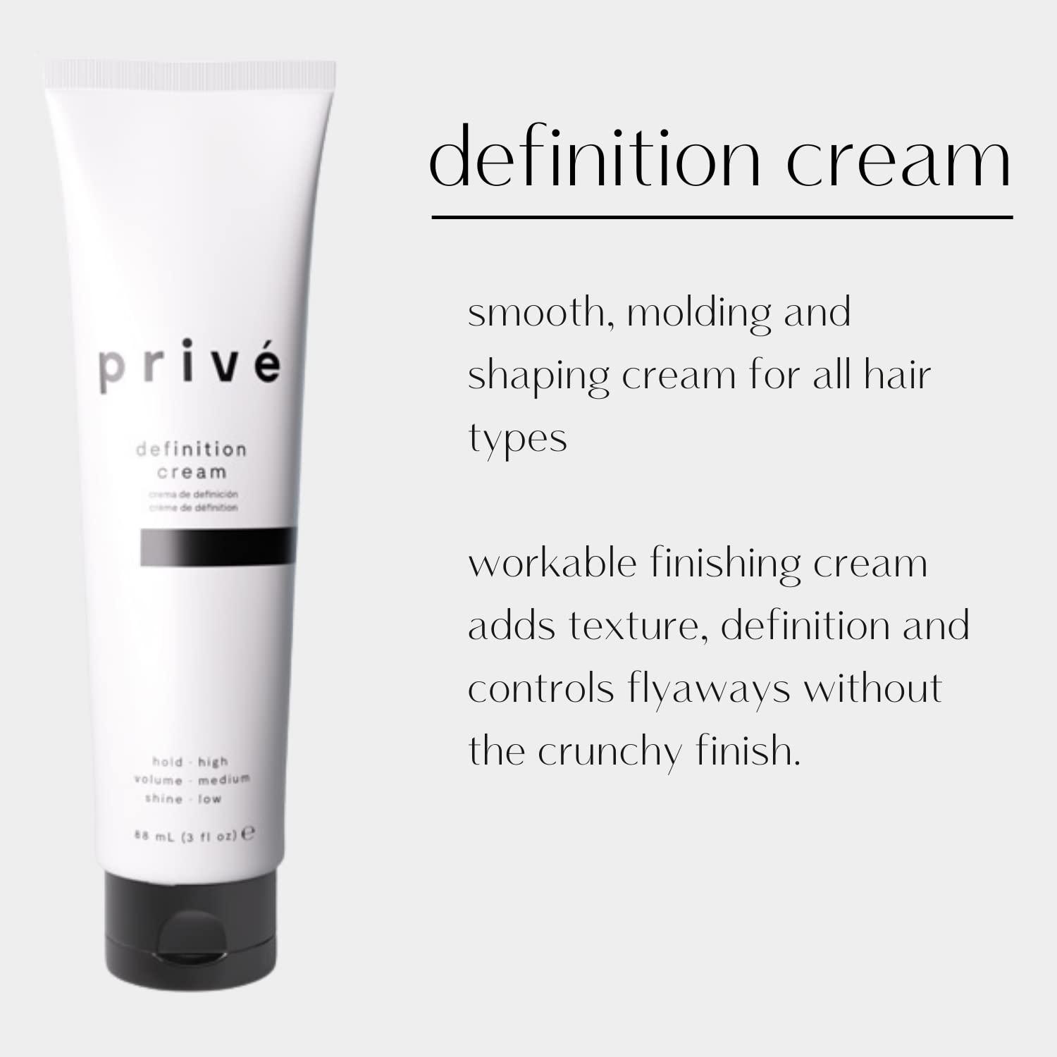 Priv Definition Cream - Hair Texturizer/Curl Defining Cream for Frizz ...