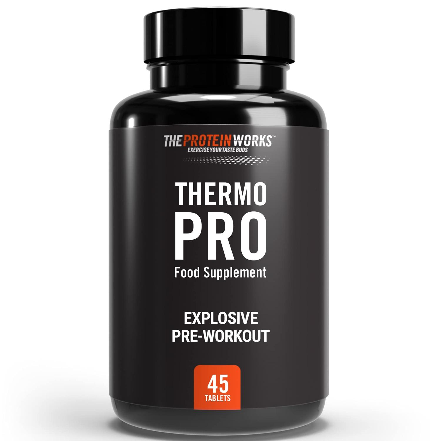 The Protein Works Thermopro Burn Tablets: Preworkout Supplement with ...