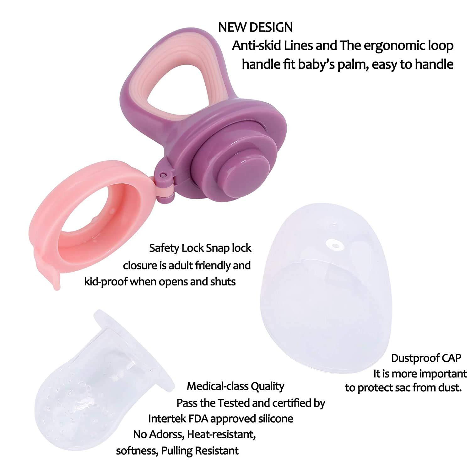 Baby Food Feeder Fresh Food - 2 Pack Fruit Feeder Pacifier Set ...