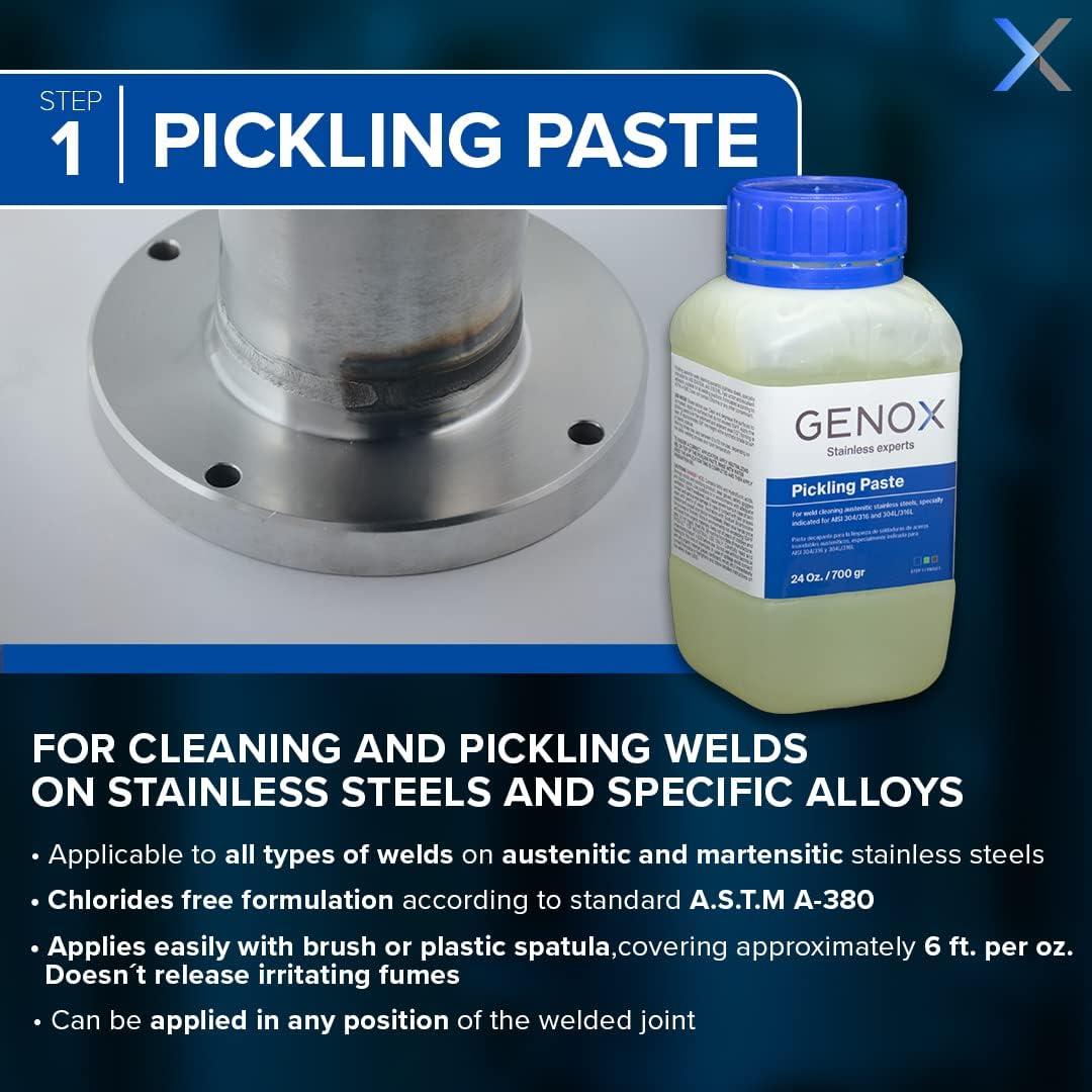 GENOX Pickling Gel/Paste for Stainless Steel - Instant Rust Removal ...
