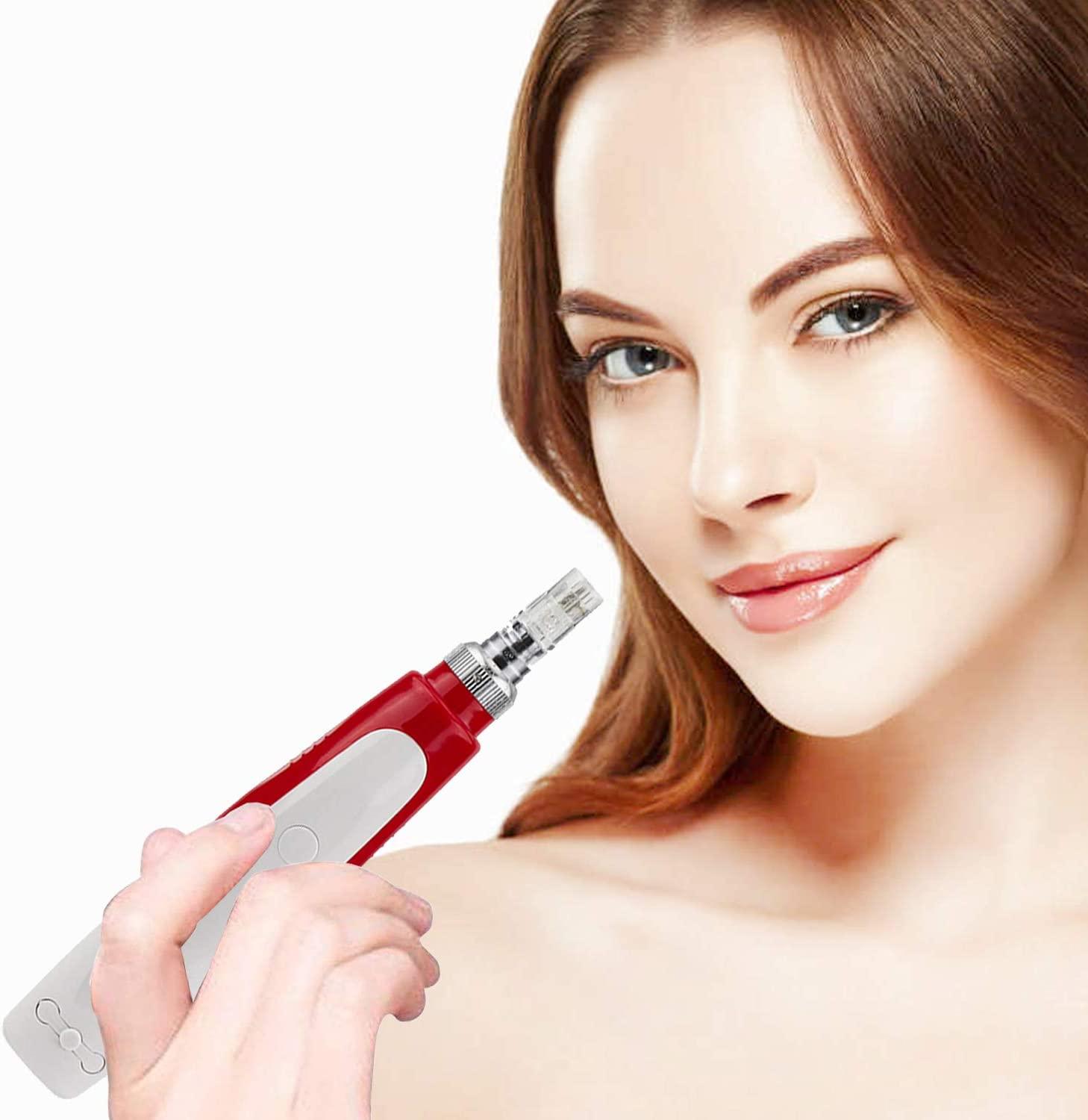 IPM Microneedling Derma Pen Kit with 36-Pin Needles - Wireless Electric ...