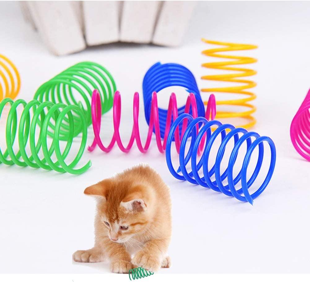 iSMARTEN Cat Spring Toy (60 Pack) - Plastic Coil Springs for Swatting ...