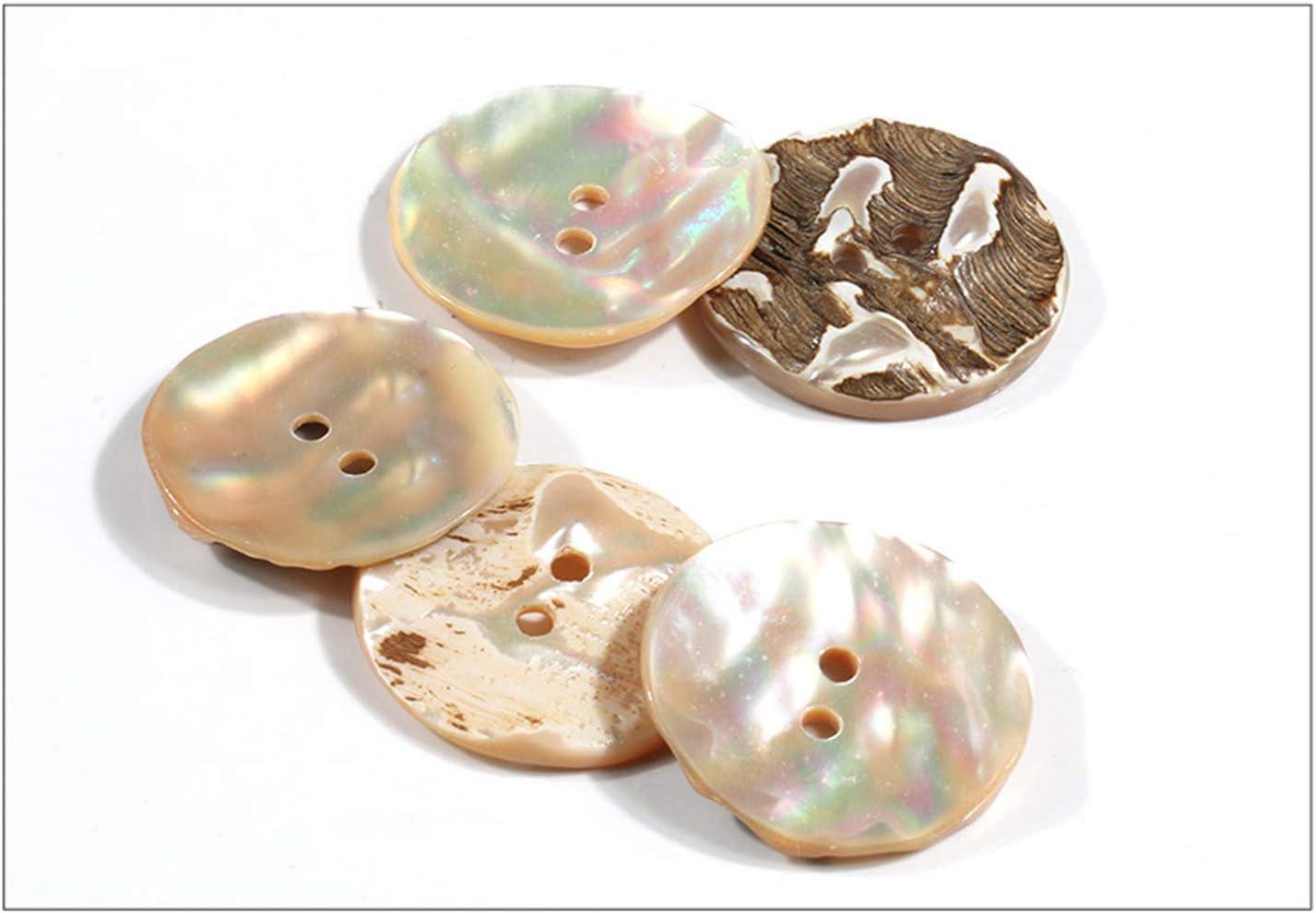 1000 Pcs 10mm 2-Hole Natural Shell Buttons - Mother of Pearl Round ...