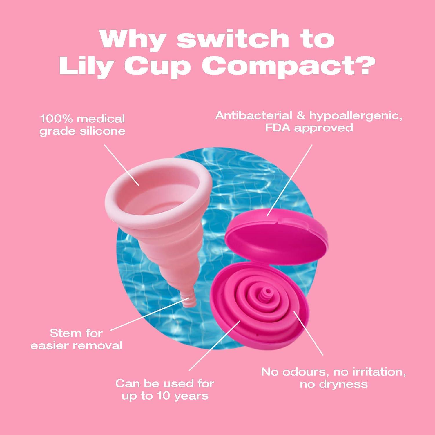 Intimina Lily Cup Compact Small Menstrual Cup - Flat-fold Design ...