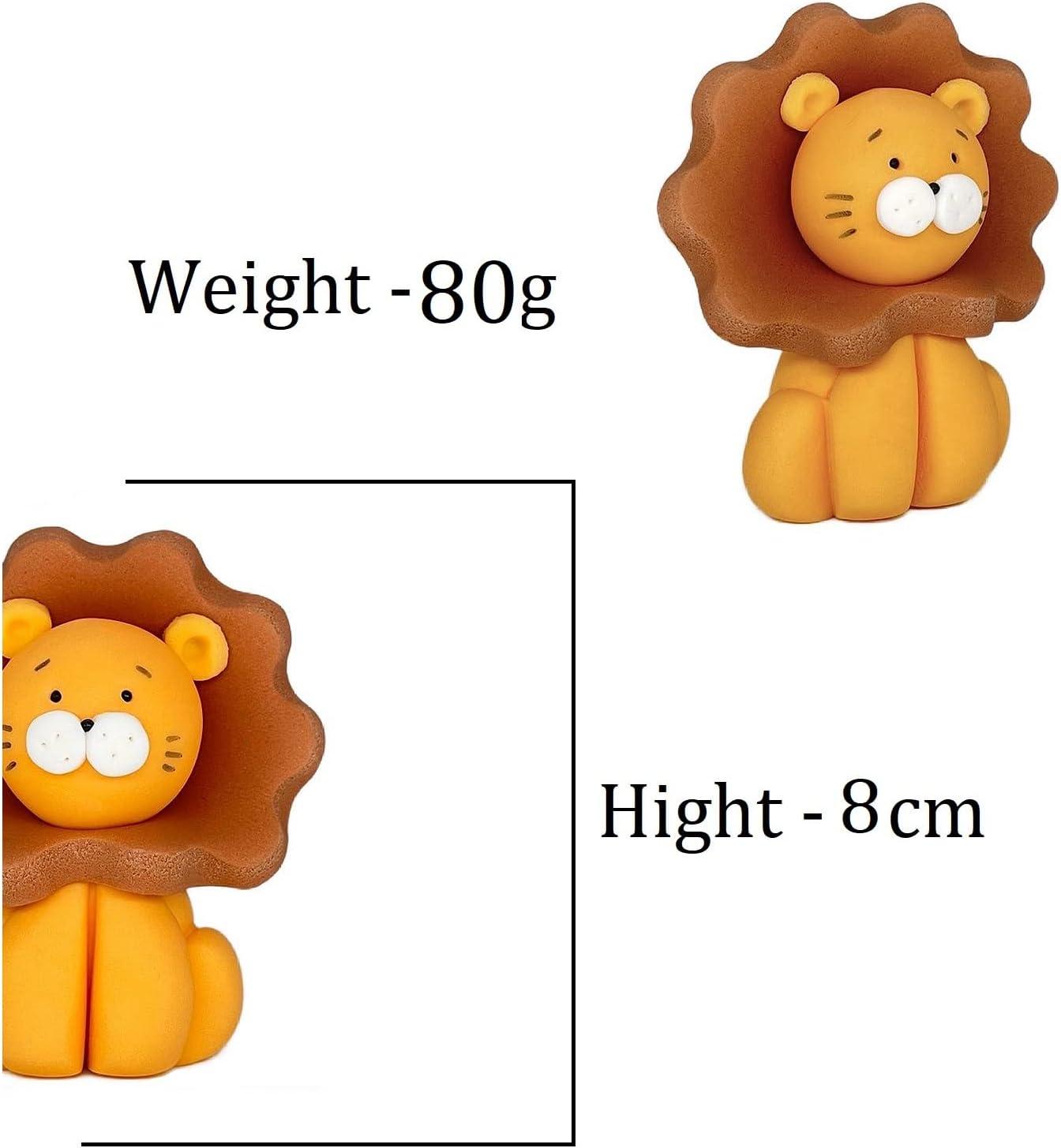 Lion Cake Topper - Edible Fondant Safari Jungle Cupcake Birthday ...