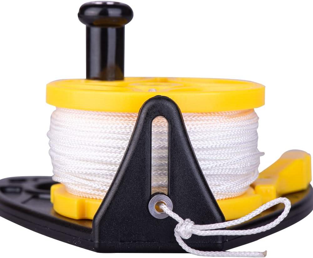 Scuba Diving Reel with Thumb Stopper for Safe Underwater Snorkeling and Spearfishing | 46m ...