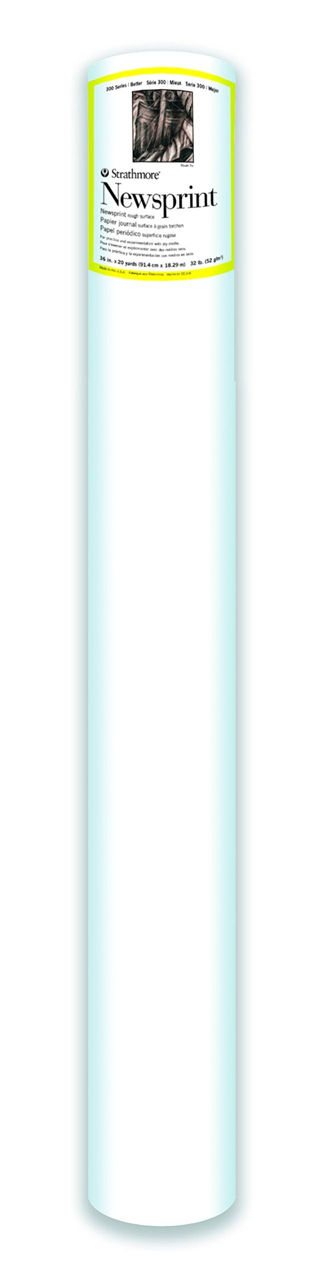 Strathmore 300 Series Newsprint Roll - Rough Surface - 36 x 20 Yards ...