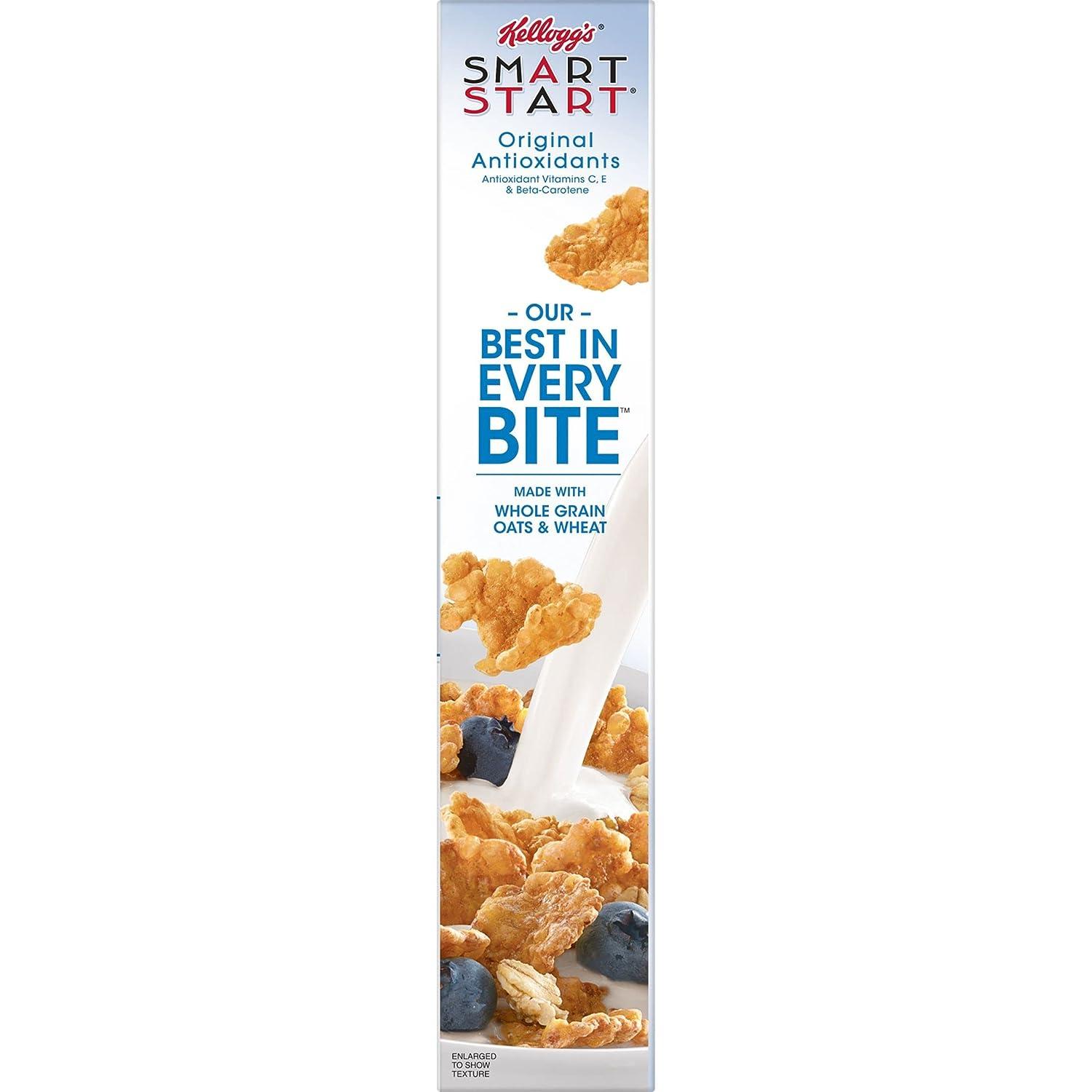 Kellogg's Smart Start Fiber Cereal 18.2oz Box - Whole Grain Breakfast ...