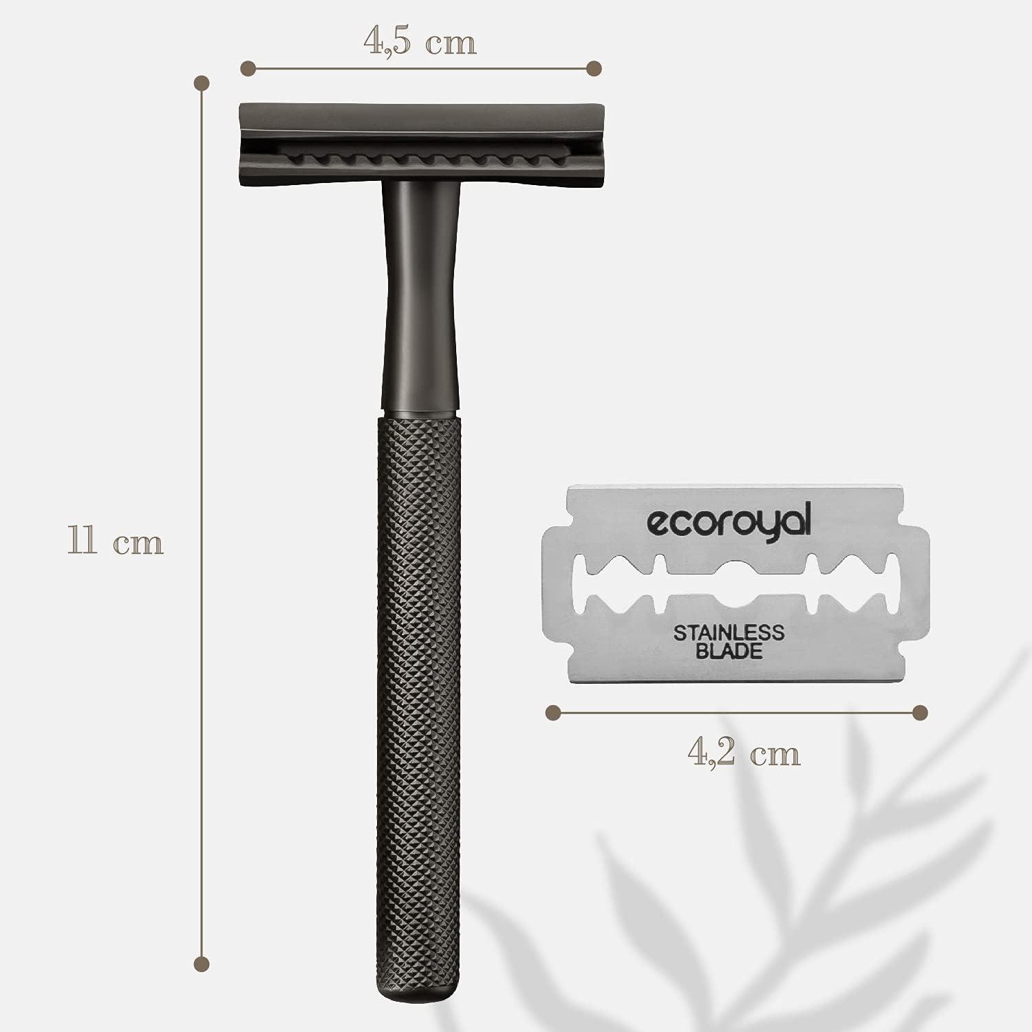 Ecoroyal Razor Plane Set for Men | 100 Double Edge Razor Blades ...