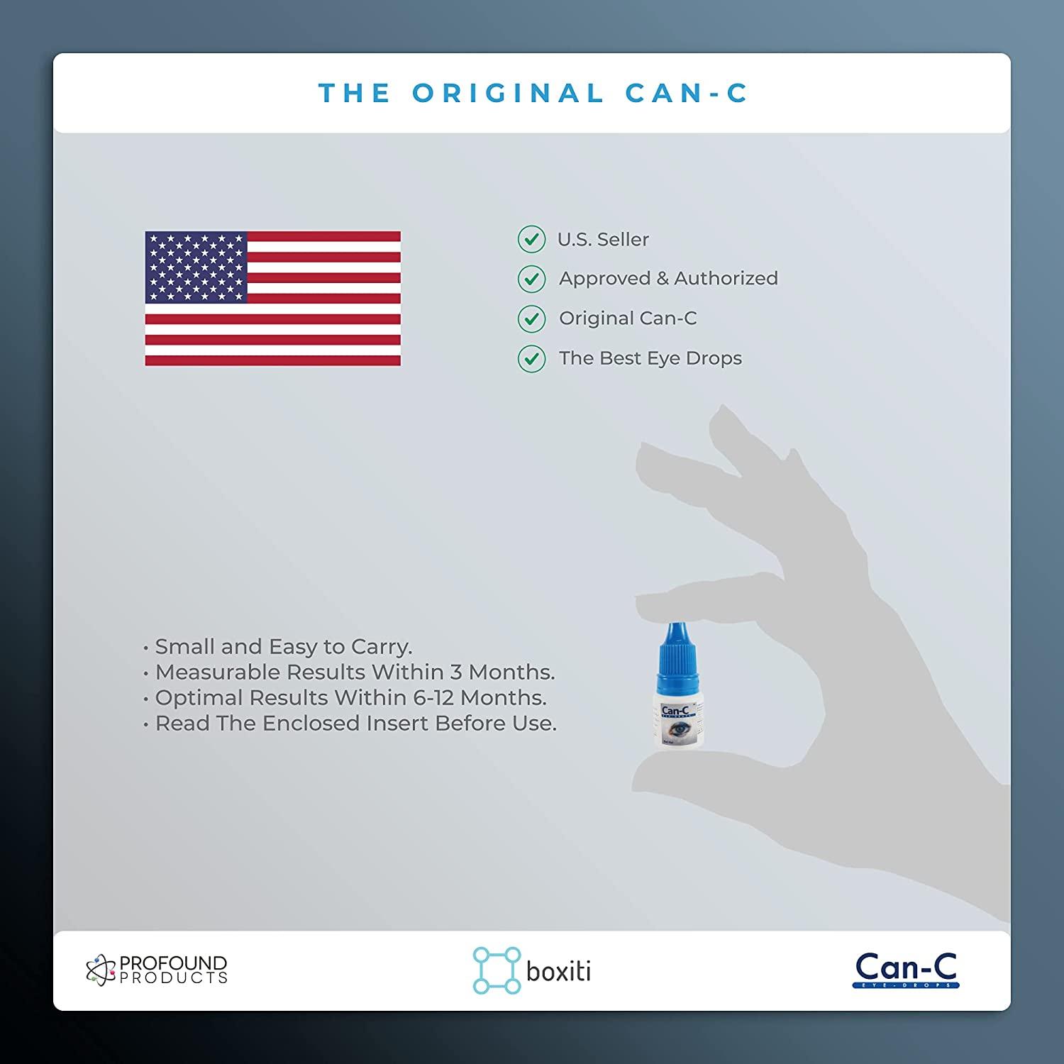 Can-C N.A.C. Eye Drops - 2 x 5ml Vials | Antioxidant Lubricant Eyedrops ...