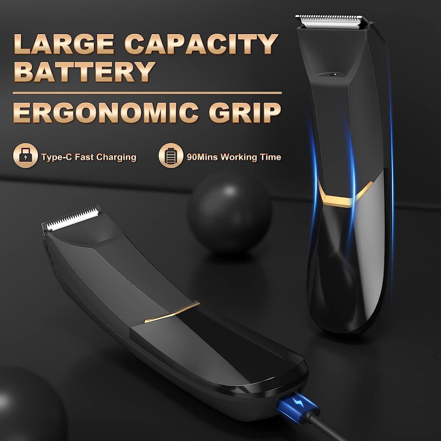 Ufree Electric Groin Hair Trimmer for Men - Ceramic Blade Body Shaver ...