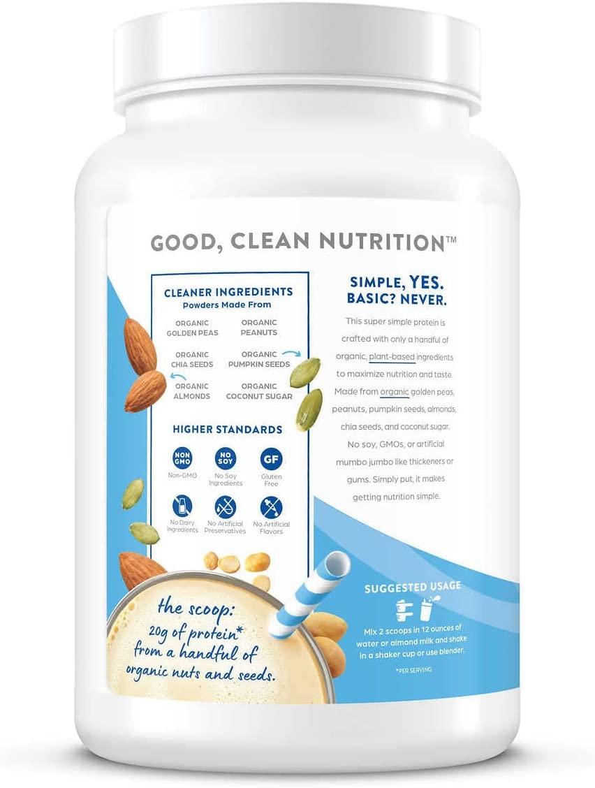 Orgain Organic Simple Protein Vanilla 2.04 lbs - Plant-Based Protein ...