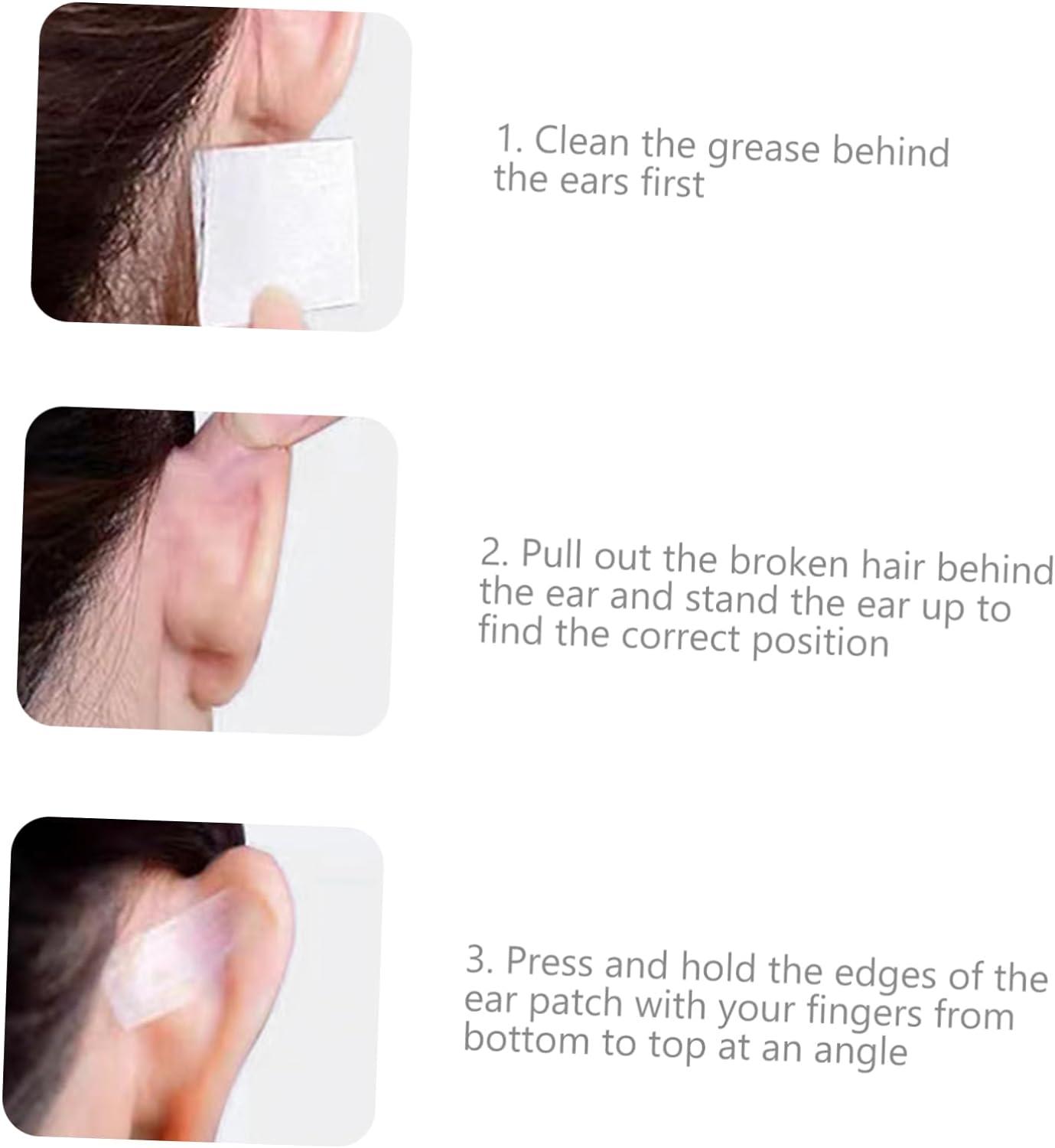 30pcs Elf Ear Stickers - White Cosmetic Ear Corrector Tape for Vertical ...