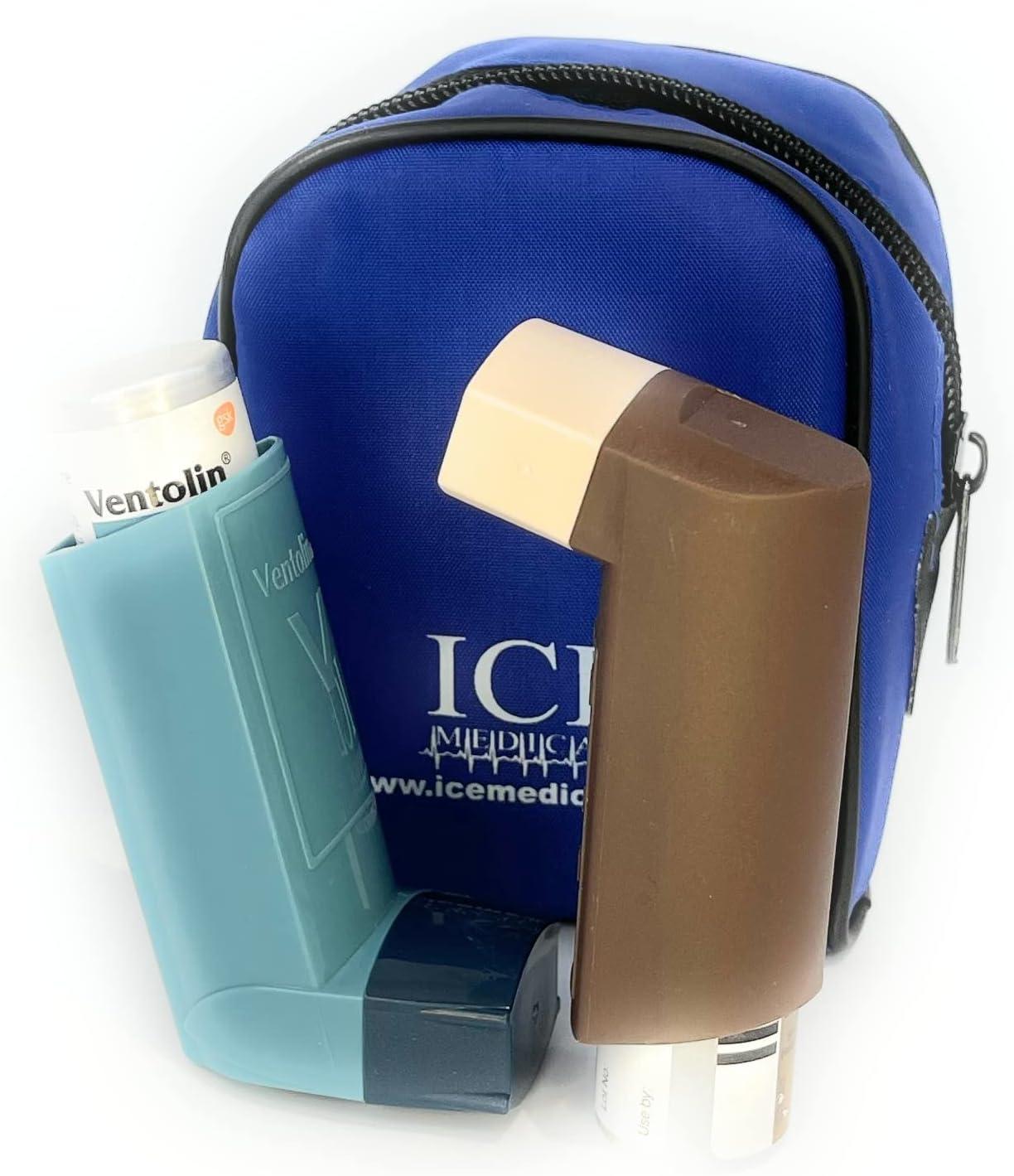 Ice Medical Asthma Inhaler Medication Bag - Small (Royal Blue) | Buy ...