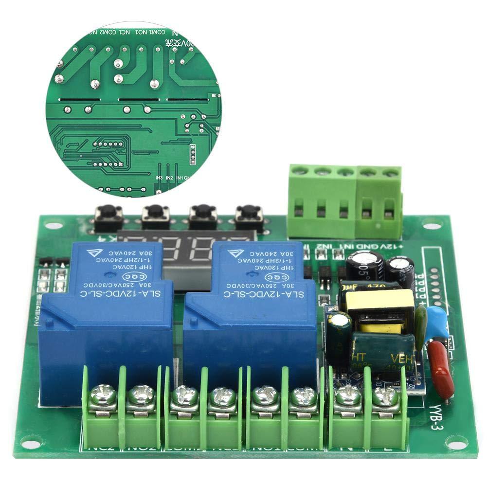 Motor Control Board AC 110V-250V | Two Relay Delay Timing Cycle Module for Solenoid Valve, Pumps ...