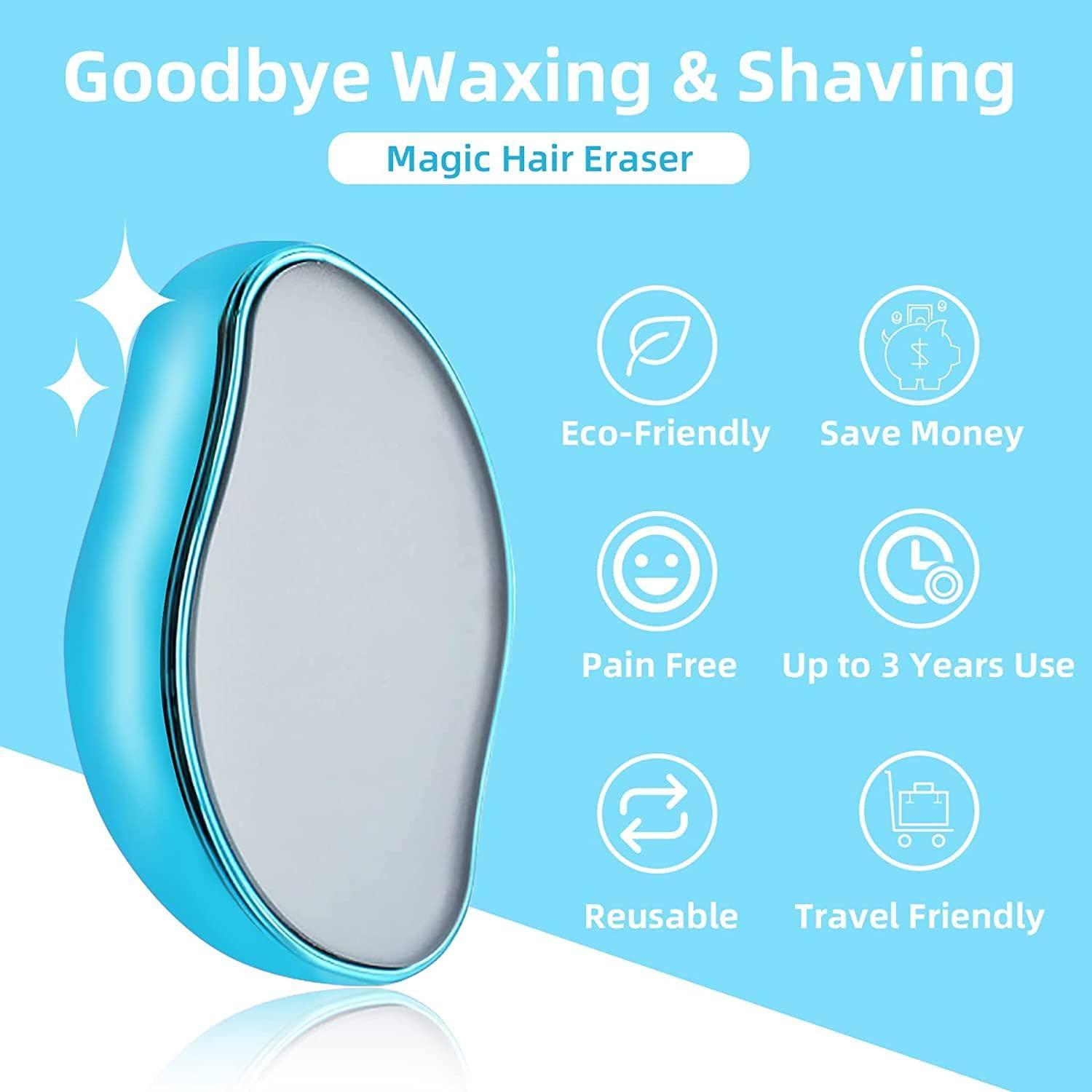 Crystal Hair Eraser - Painless Hair Removal Tool for Women and Men ...