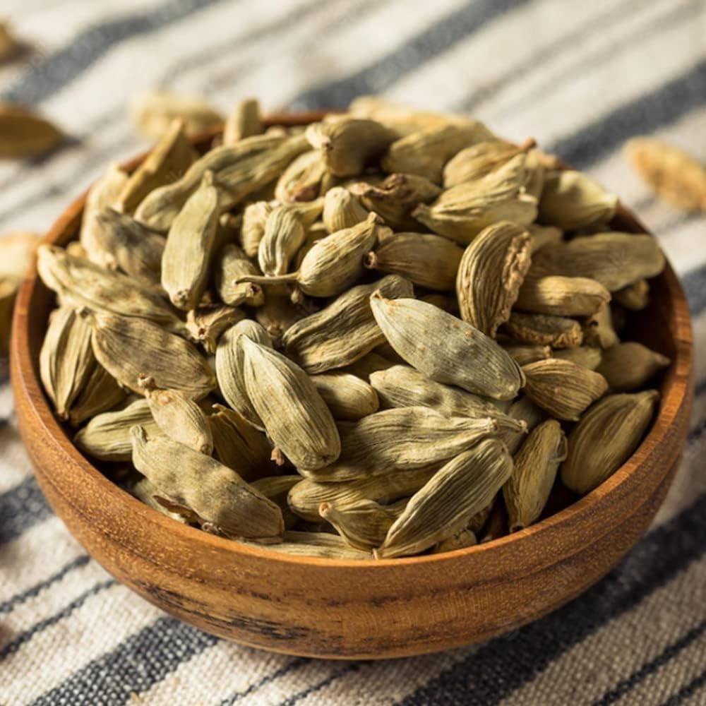 SPICE TRAIN Cardamom Pods (100g/3.53oz) - Large Green Elachi | Raw ...