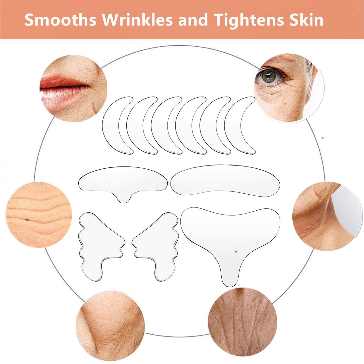 Decollete Anti-Wrinkle Silicone Pads Set - 11 Reusable Chest Wrinkle ...