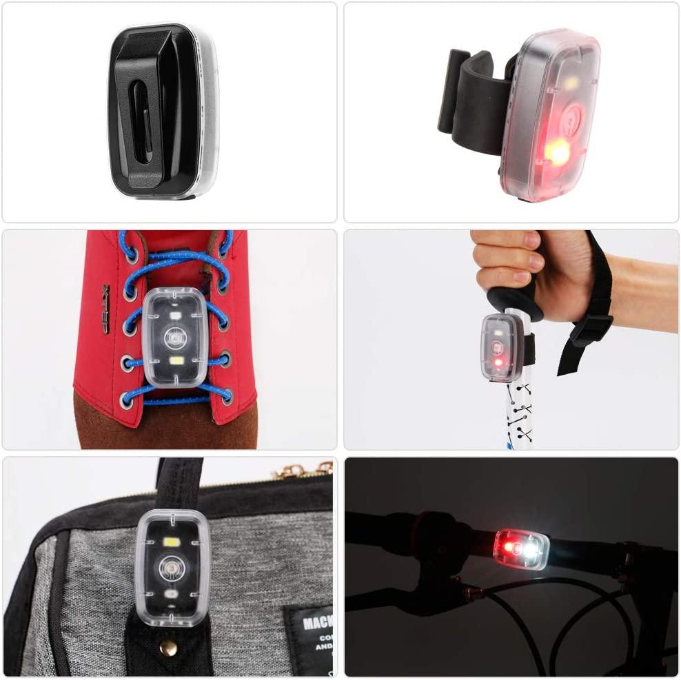 LED Safety Light Clip On Strobe/Running Lights 2-Pack - High Visibility ...