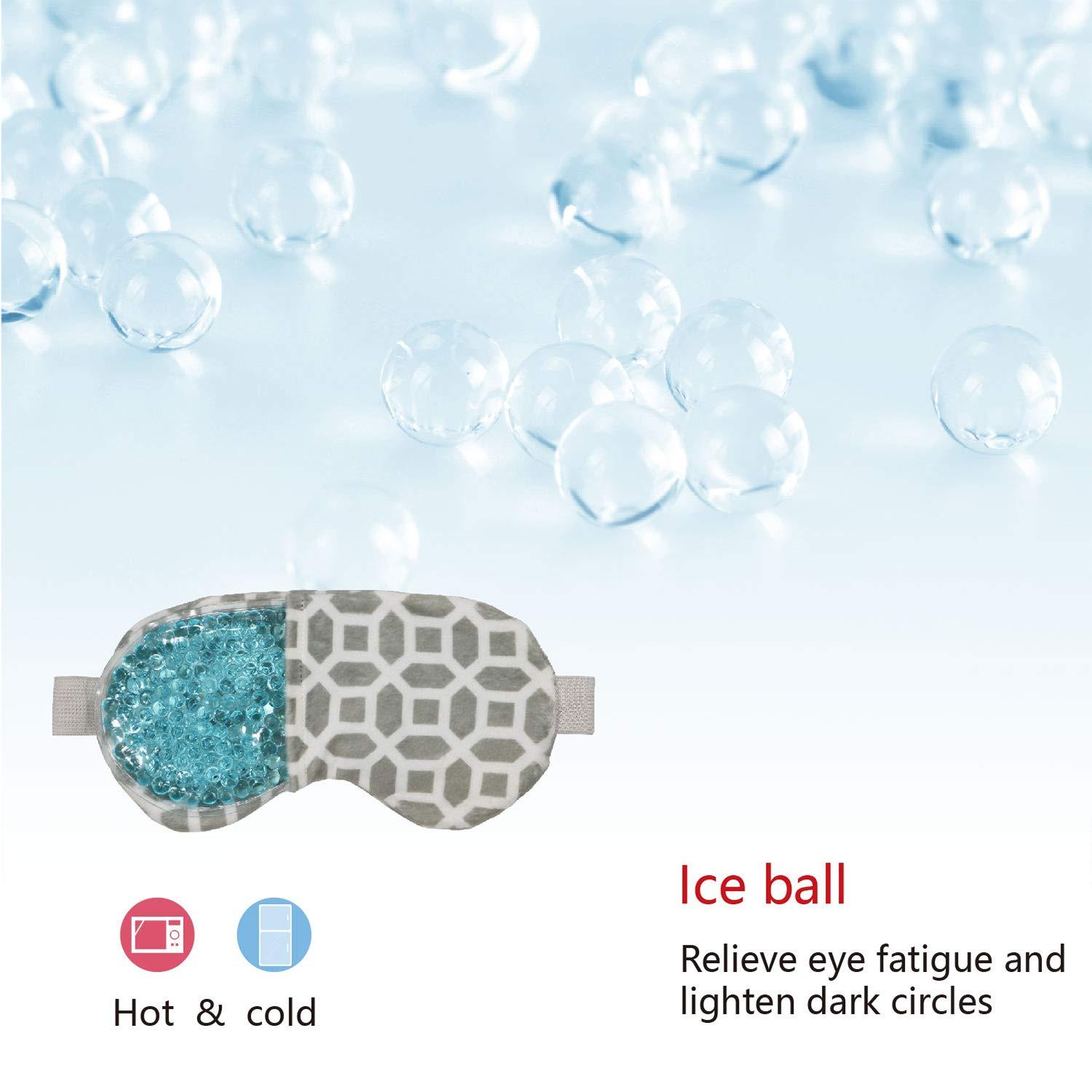 Heated/Ice Eye Mask Lavender & Flaxseed Sinus Pillow - Relieve Dry Eyes ...