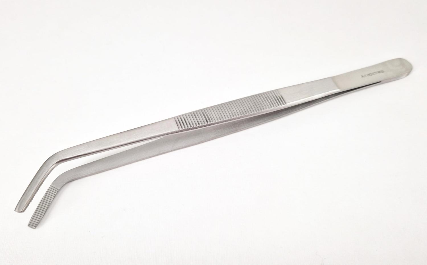 Premium 20 cm Front Angled Tweezers for Lab Industrial Gardening ...