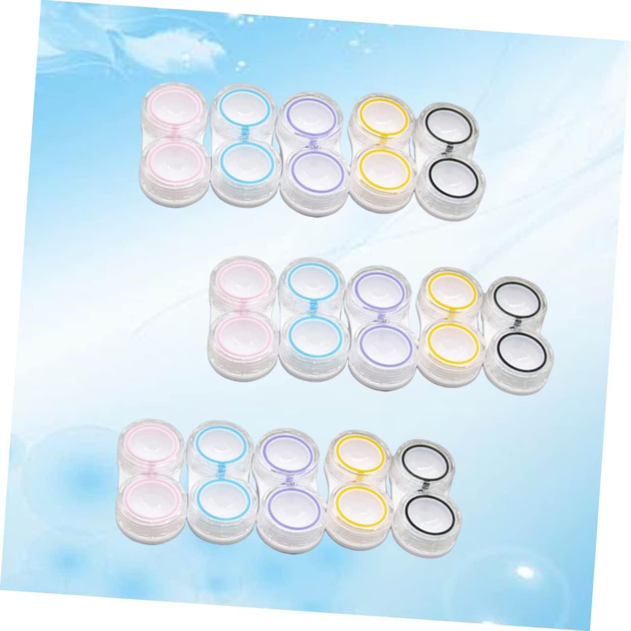 Lalafina 15er-Box Travel Contact Lens Set | Mini Lens Containers & Cute Accessories for Colored ...