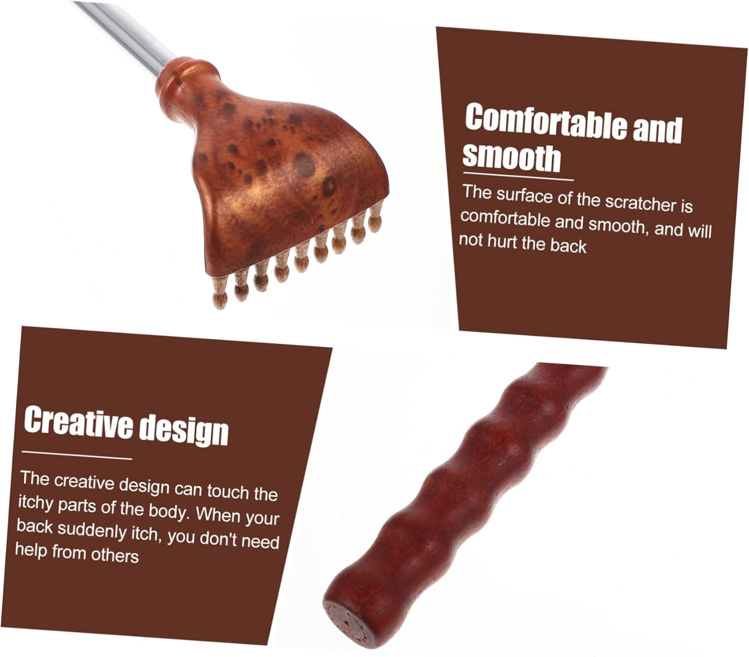 Ultechnovo Adjustable Wooden Back Scratcher & Massager | Travel ...