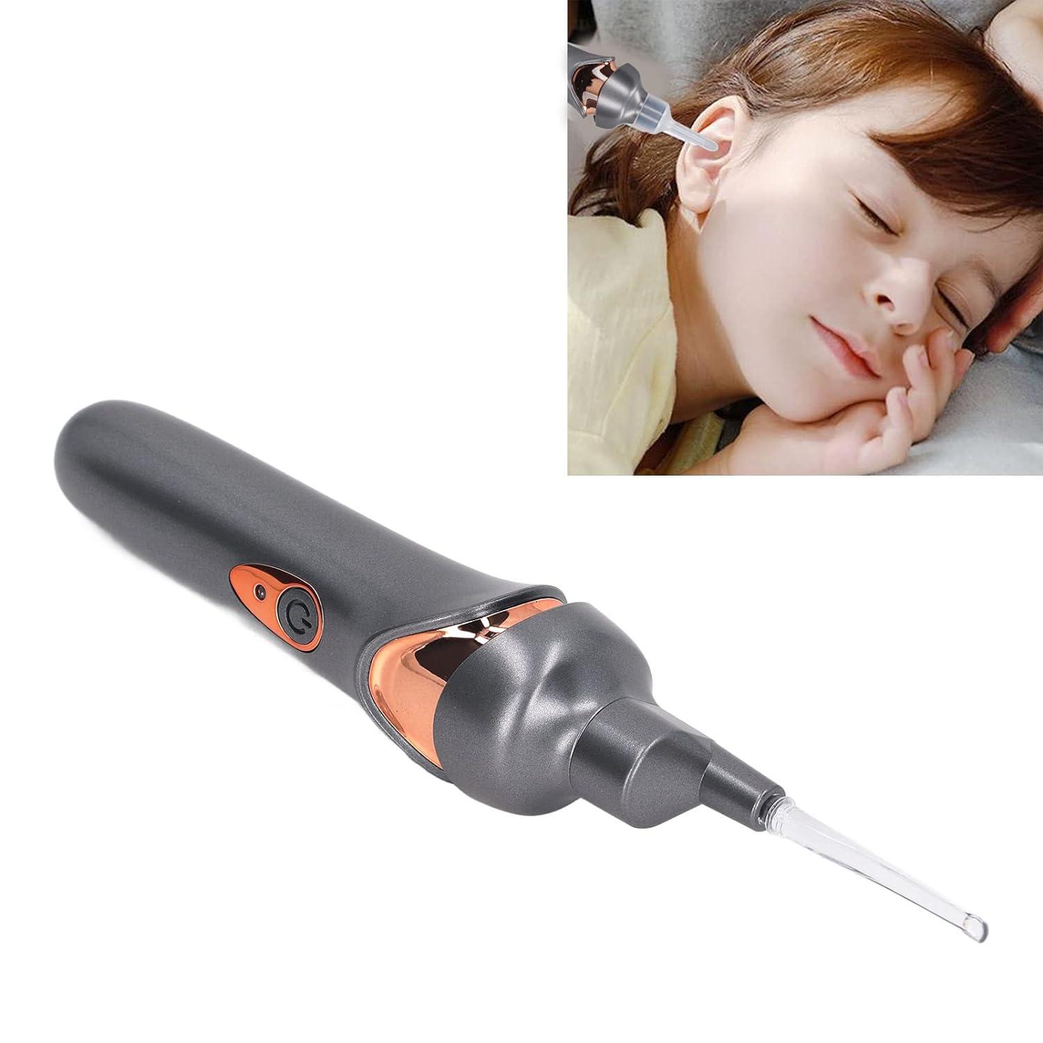 Electric Ear Vacuum Cleaner - LED Light Ear Cleaning Tool for Children ...