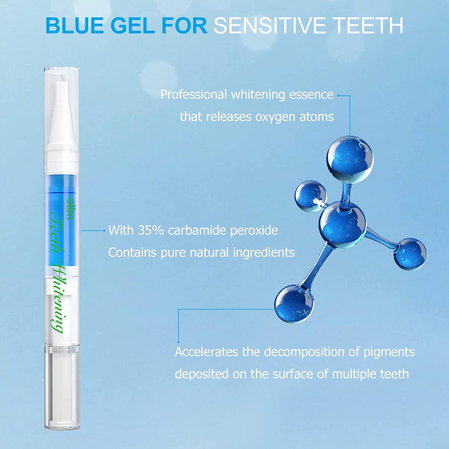 Teeth Whitening Pen Bleaching Gel - 3 Pcs Professional 20 Uses ...