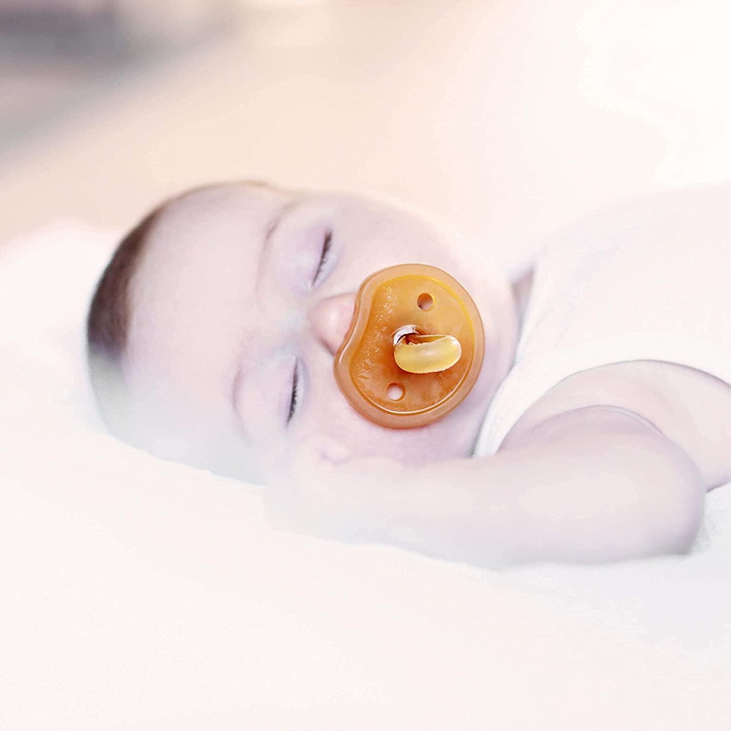 Natursutten Orthodontic Pacifier 0-6 Months | Natural Rubber, BPA-Free ...