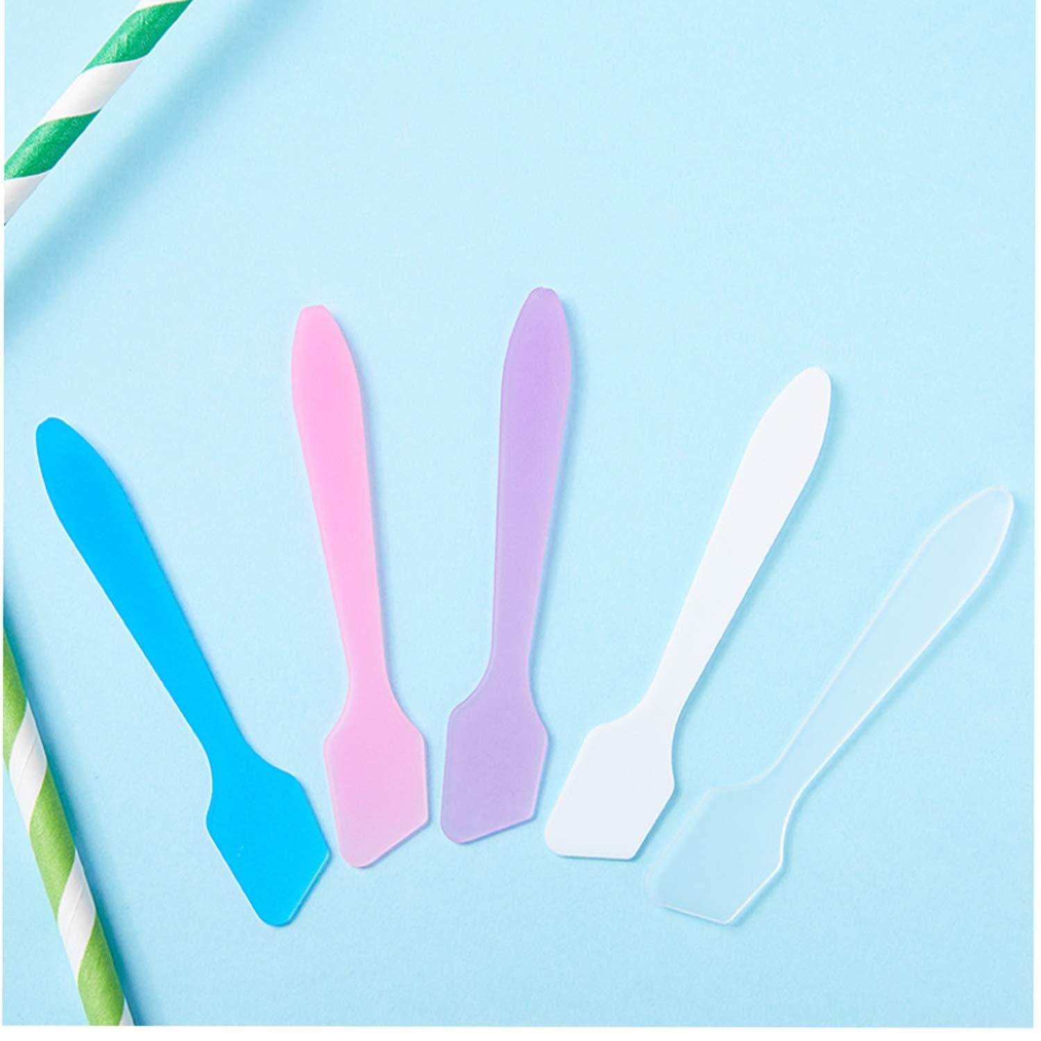 3.2 Inch Cosmetic Spatulas - 100 Disposable Makeup Tools - Mixing ...