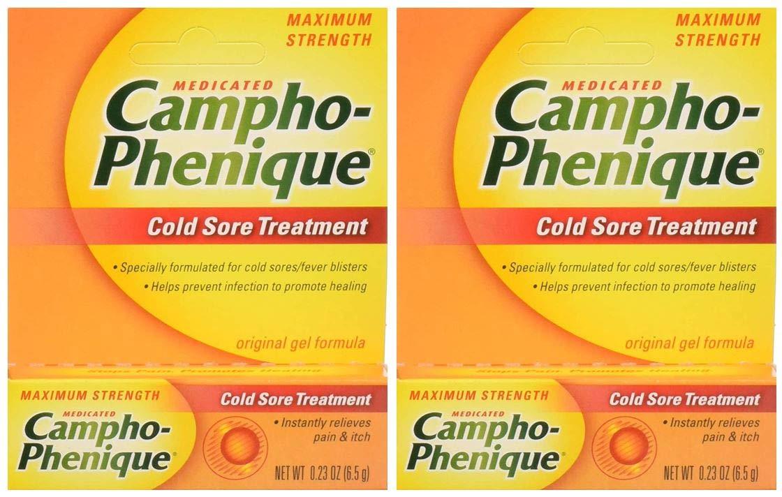 Campho-Phenique Cold Sore Treatment Maximum Strength Original Gel ...