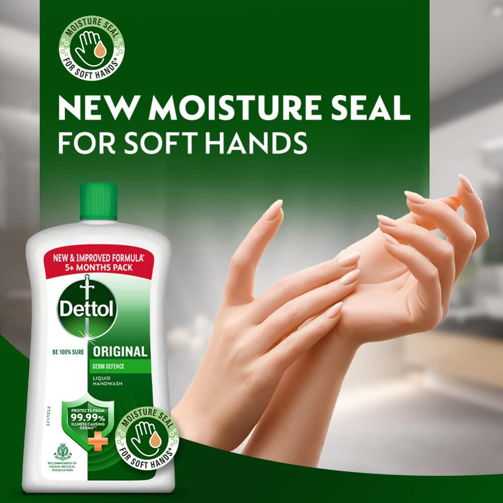 Dettol Original Liquid Soap 900ml Jar - Pack of 2 (30.43 Fl Oz)