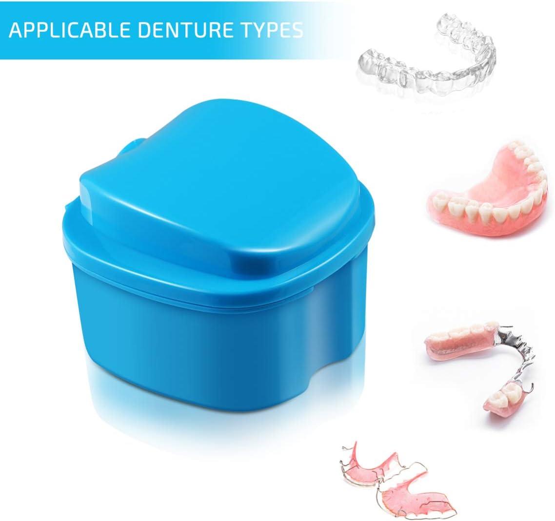 EXCEART Denture Box - Orthodontic Retainer & False Teeth Storage Case ...