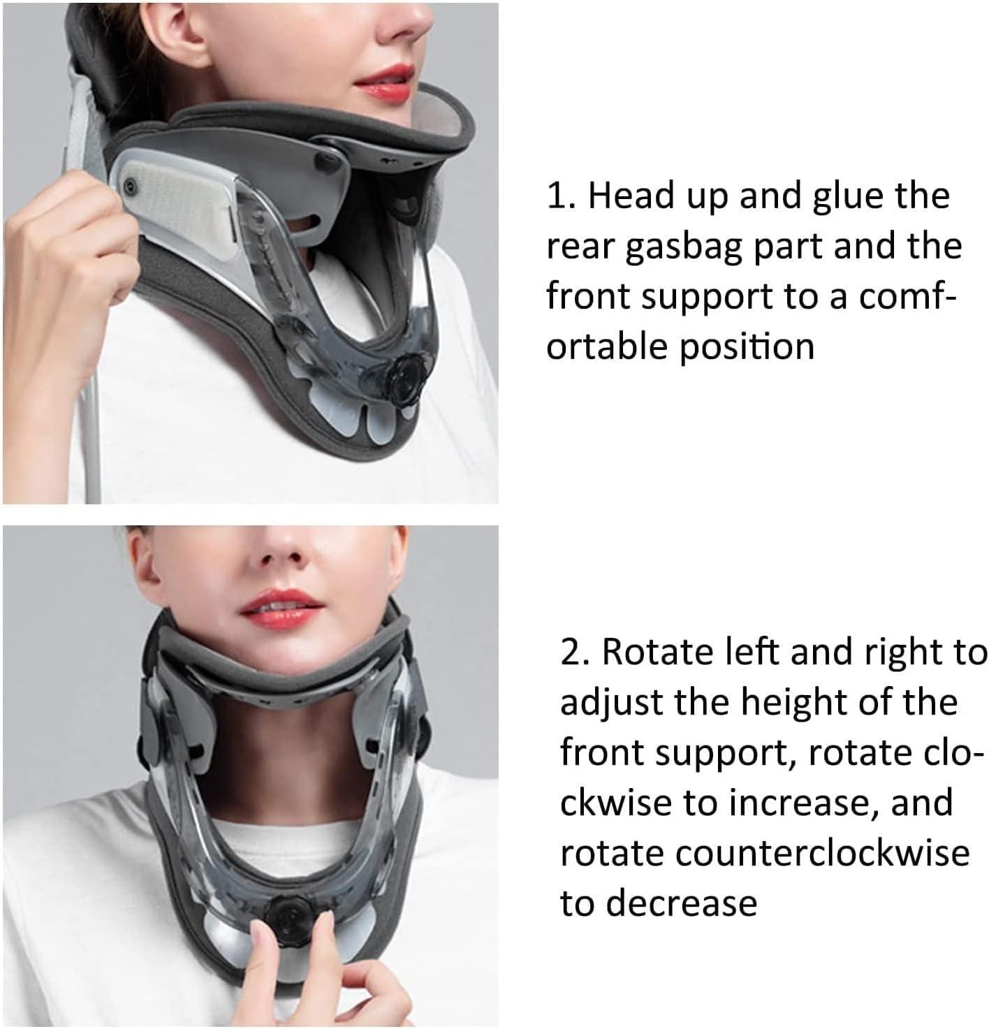SSDDDLZEQ Adjustable Decompression Neck Support | Pain Relief Cervical ...