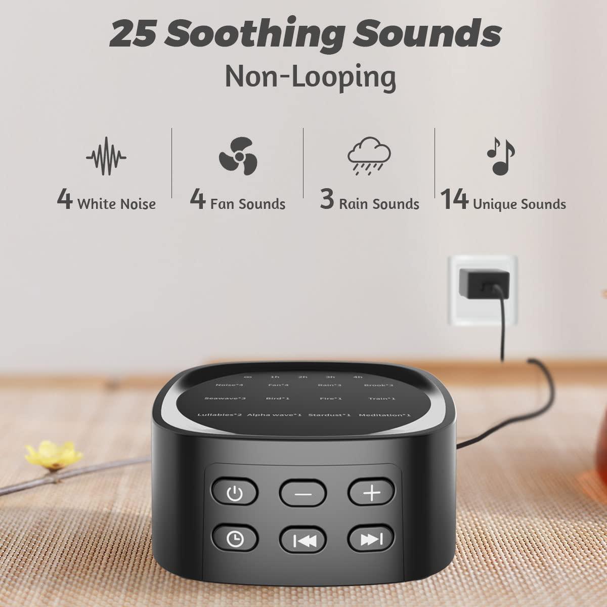 Sleepbox Sound Machines with 36 Volume Levels 5 Timers and Visible ...