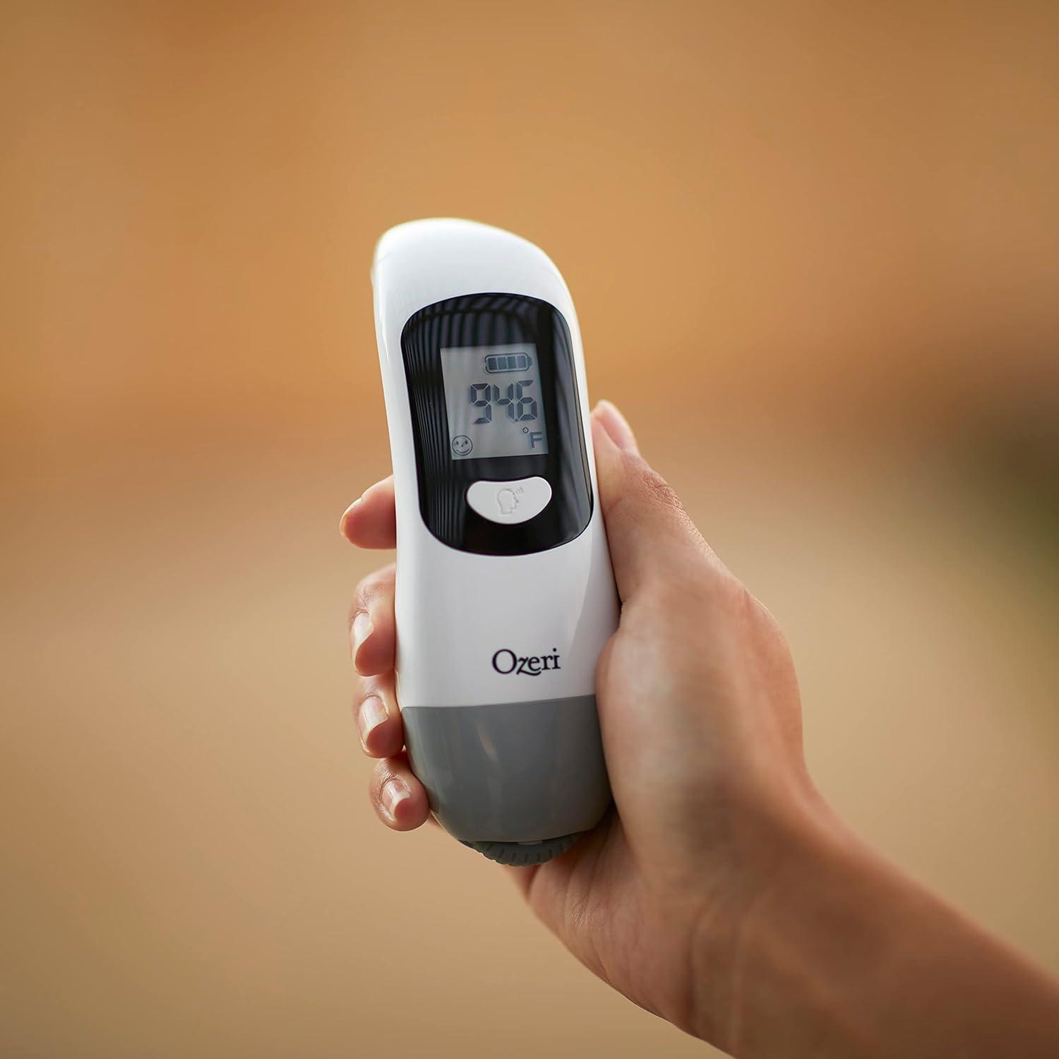 Ozeri Kinetic Non-Contact Forehead Thermometer with Battery-Free ...