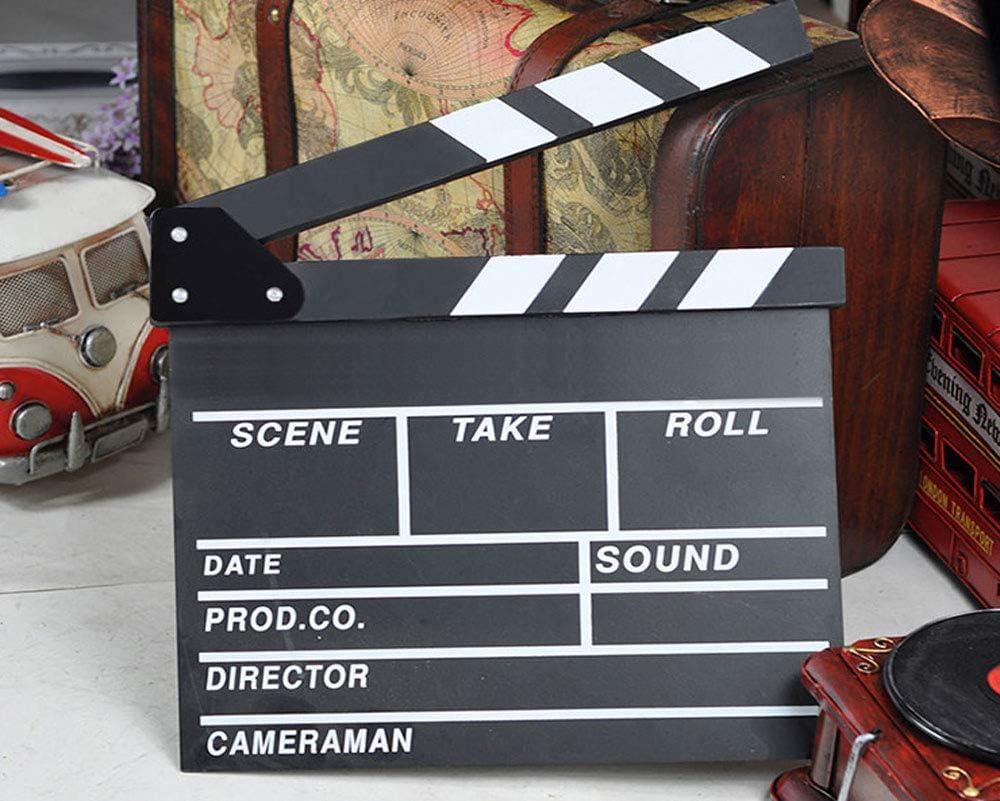 KISEER 12"x11" Movie Film Clap Board Wooden Movie Clapboard Film ...